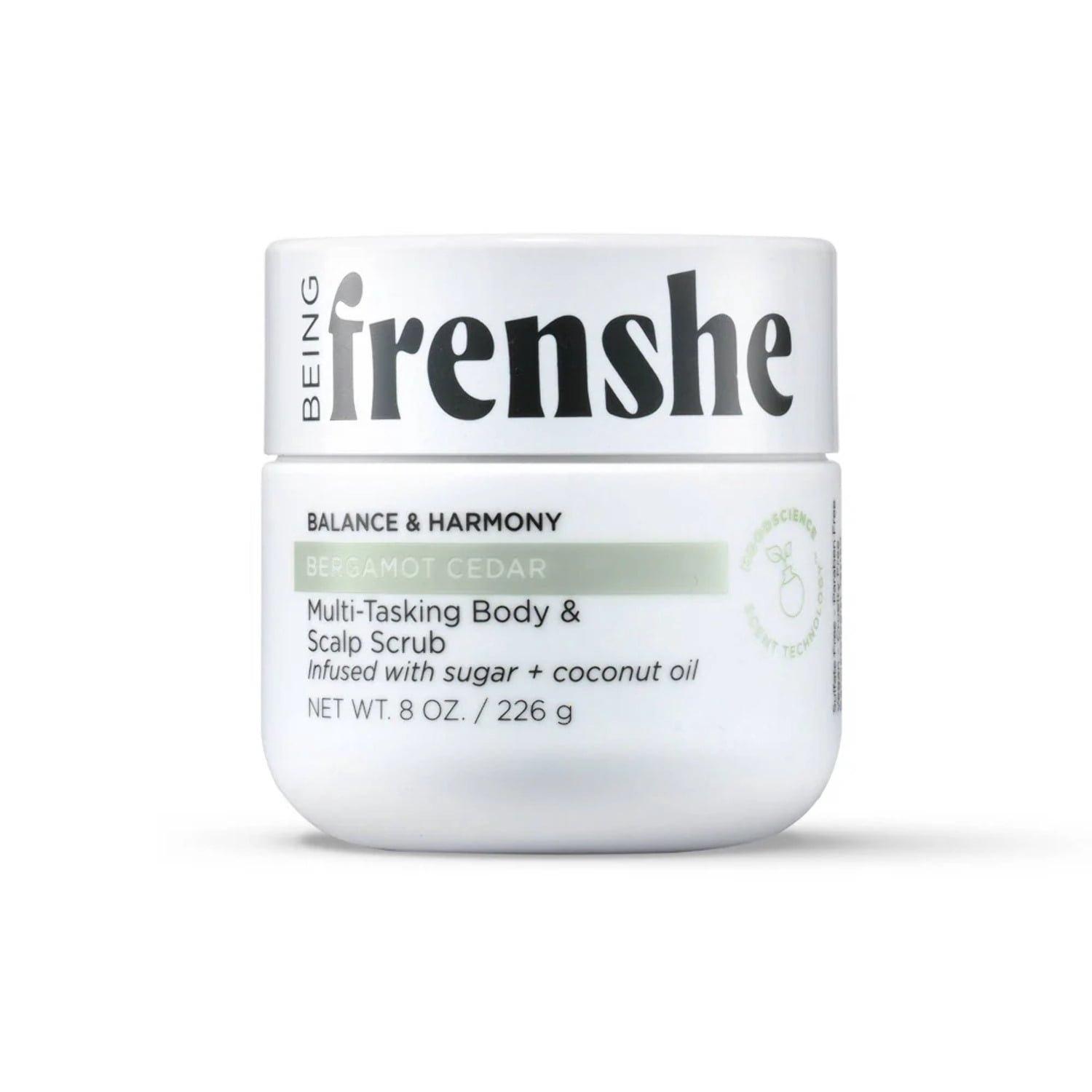 Being Frenshe Multi-Tasking Body Scalp Scrub - Bergamot Cedar - 8oz ...