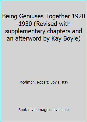 Pre-Owned Being Geniuses Together, 1920-1930 (Paperback) 0865471495 ...