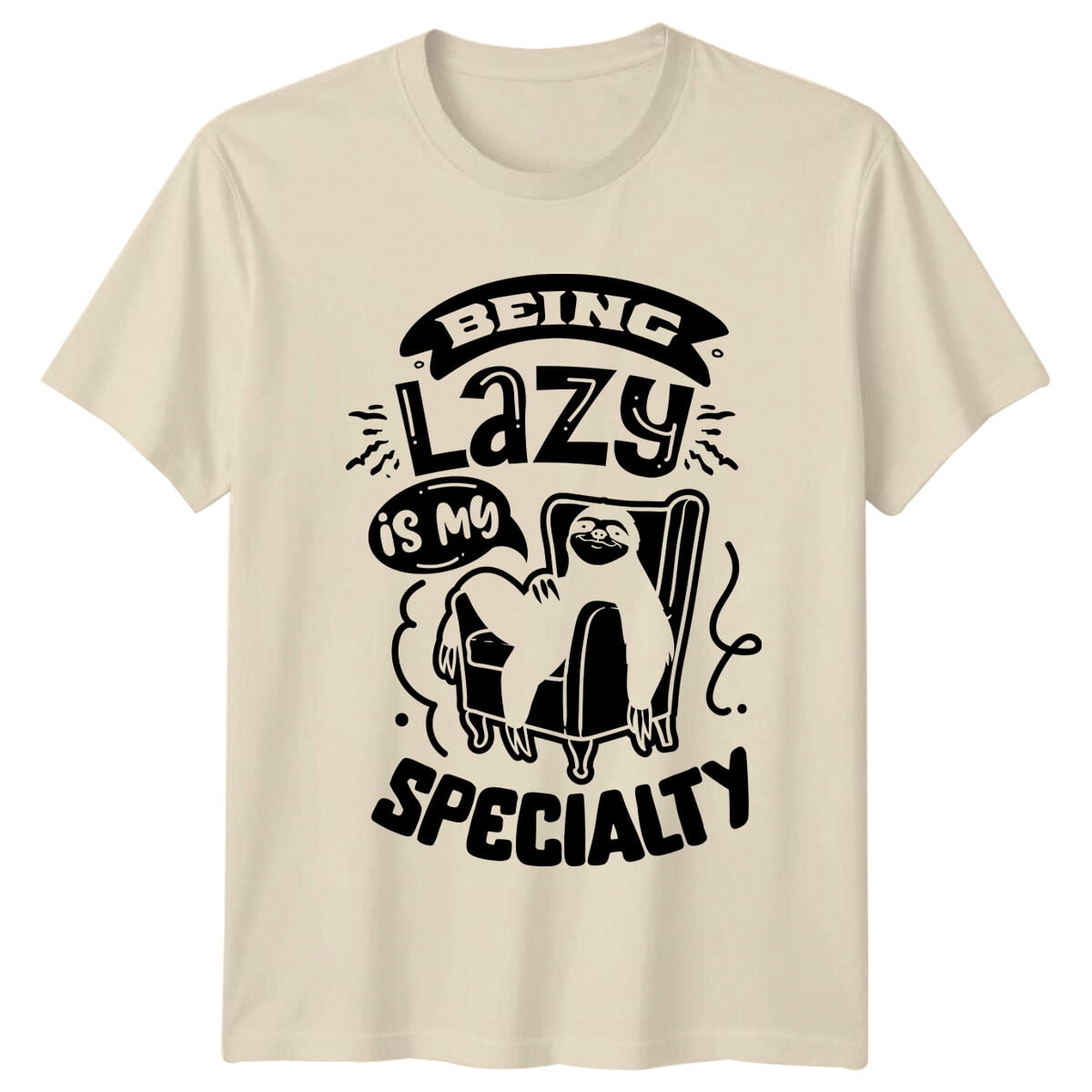 Being Lazy Is My Specialty Sloth T-Shirt Animal Pun Tee All Size S-5XL ...