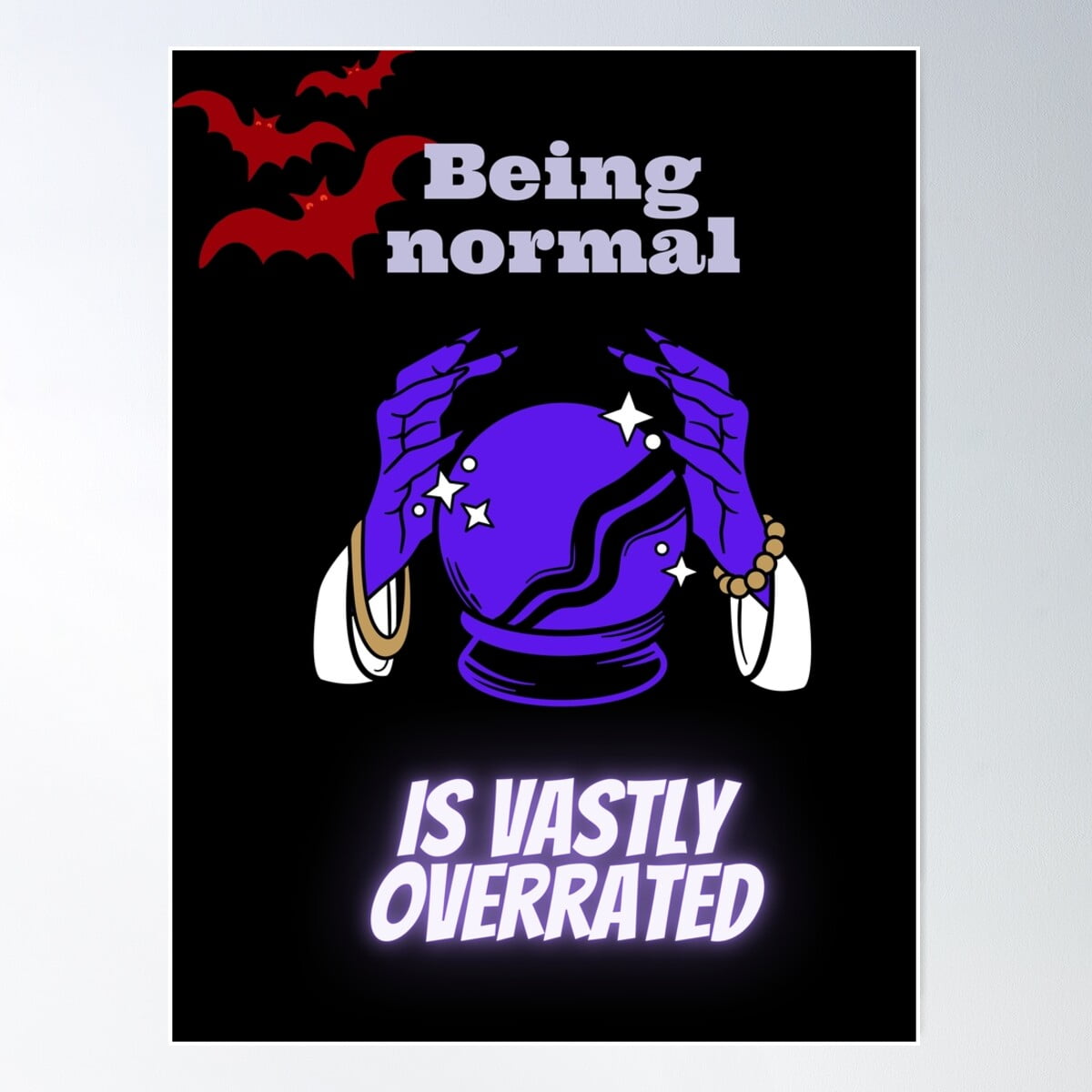 Being Normal Poster Wall Art, Modern Wall Decor For Living Room Bedroom ...