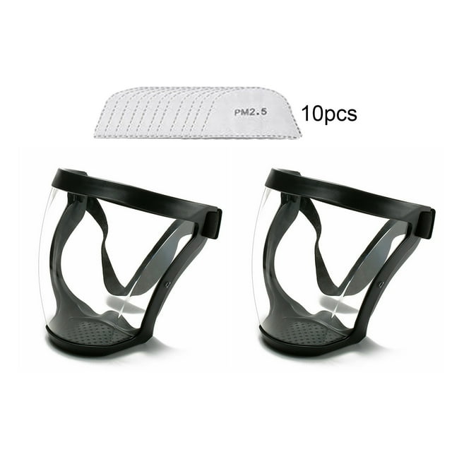 Beiou Anti-Fog Clear Face Shield, Full Facial Protection, Large Size ...