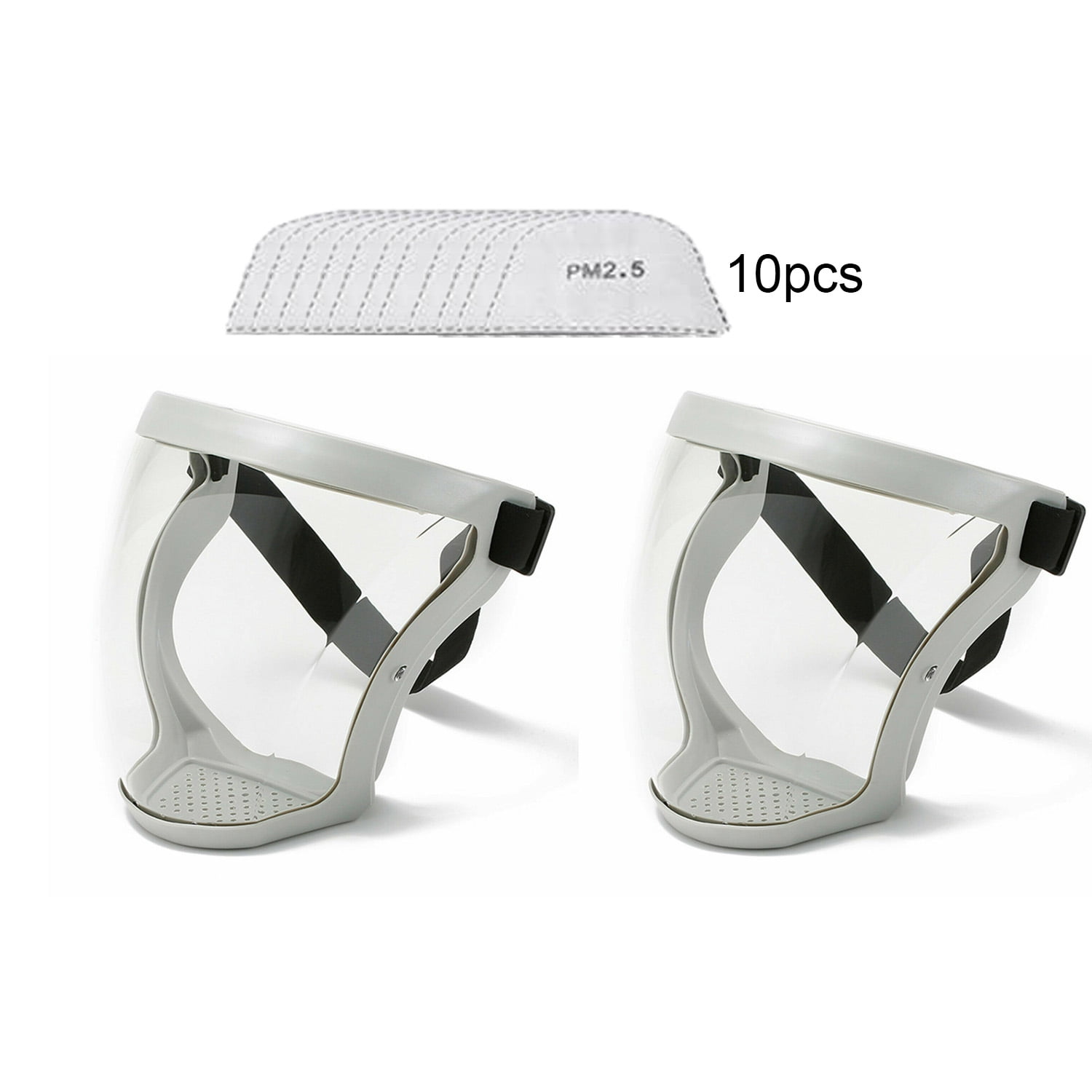 Beiou 2Pcs Full Face Super Protective Mask Anti-Fog Shield Safety ...