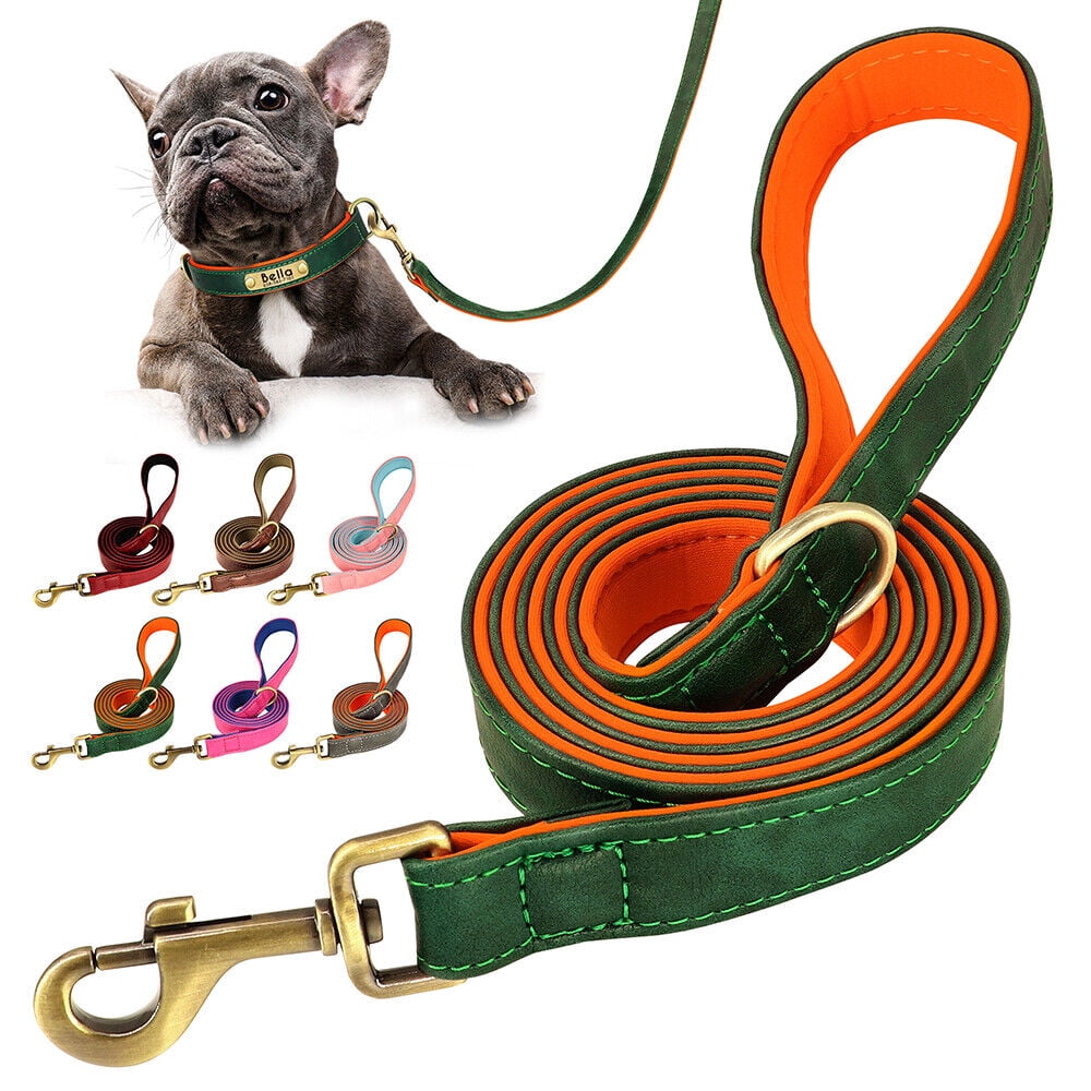Beirui 5ft Strong Leather Dog Leash Pet Walking Training Lead for ...