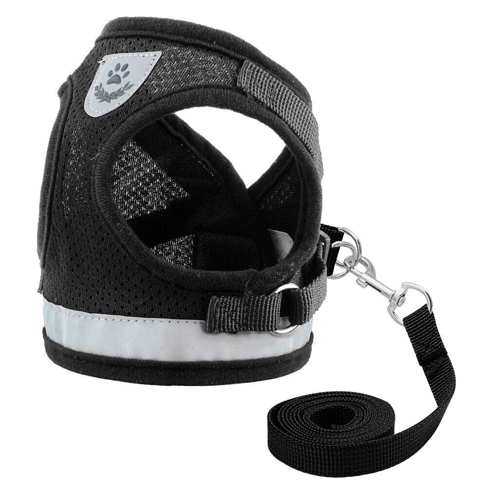 Beirui Breathable Air Mesh Dog Cat Harness and Leash set Escape Proof ...