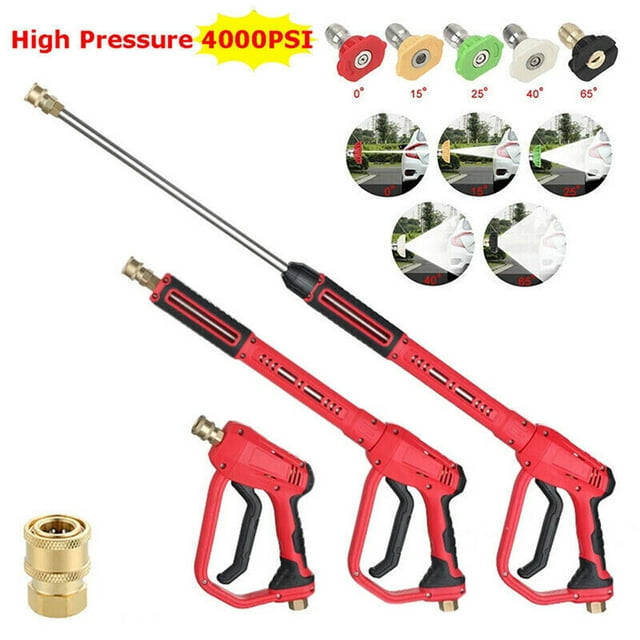 High Pressure Washer Gun, 4000 PSI Power Washer Spray Gun with ...