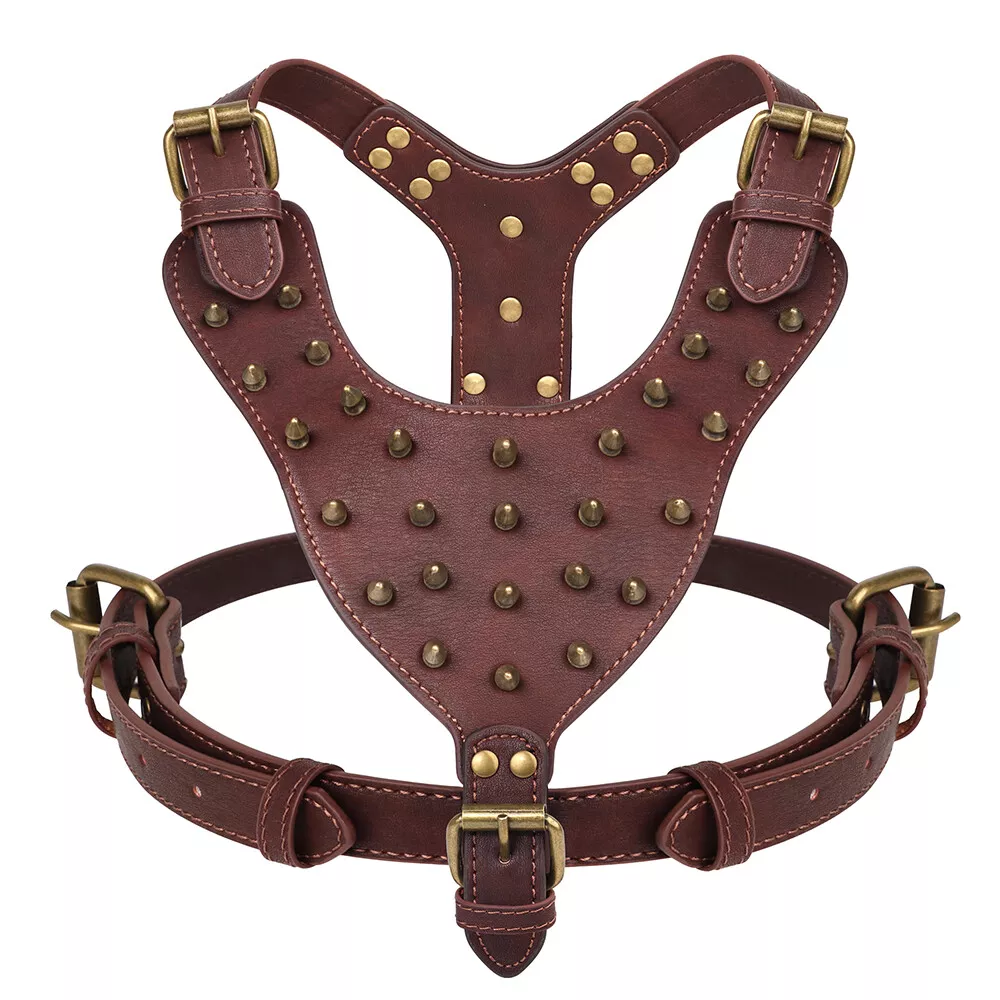 Beirui Medium Large Dogs Spiked Studded Harness Strong Heavy Duty ...