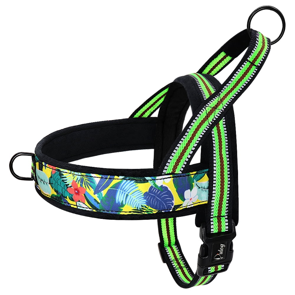 Beirui No Pull Plush Padded Dog Harness Reflective Front Leading Pet ...