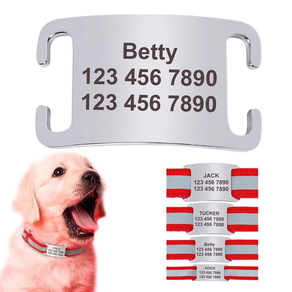 Beirui Personalised Slide-on Dog Tag Stainless Steel Pet Dog Tag Cat ID ...
