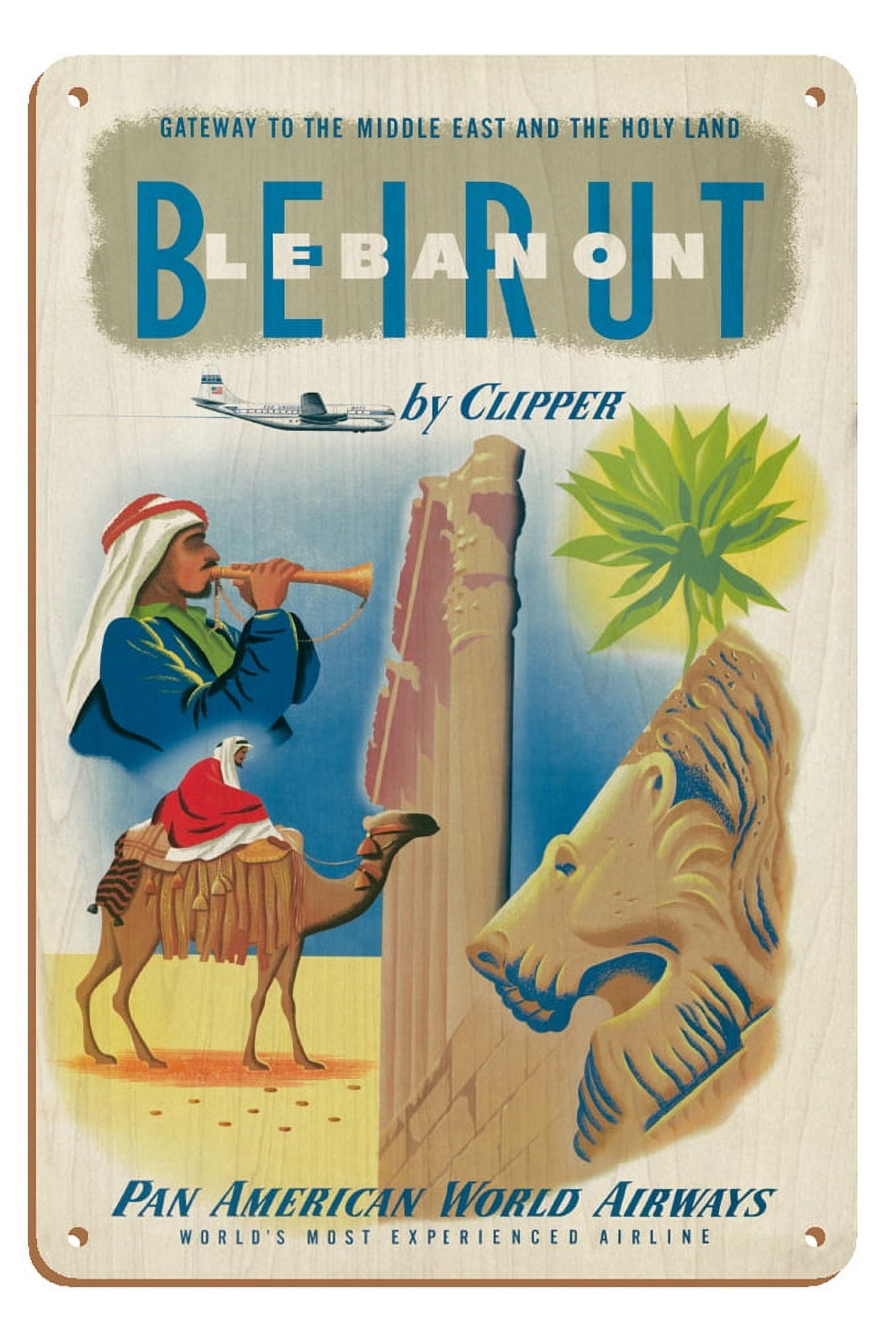Beirut Lebanon by Clipper - Gateway to the Middle East - Vintage ...
