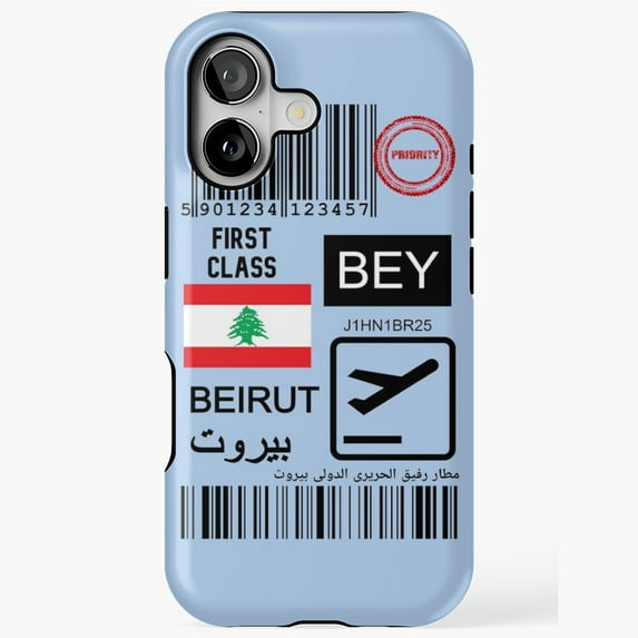 Beirut Rafic Hariri Airport Case for iPhone 11 12 13 14 15 16 17 Pro ...