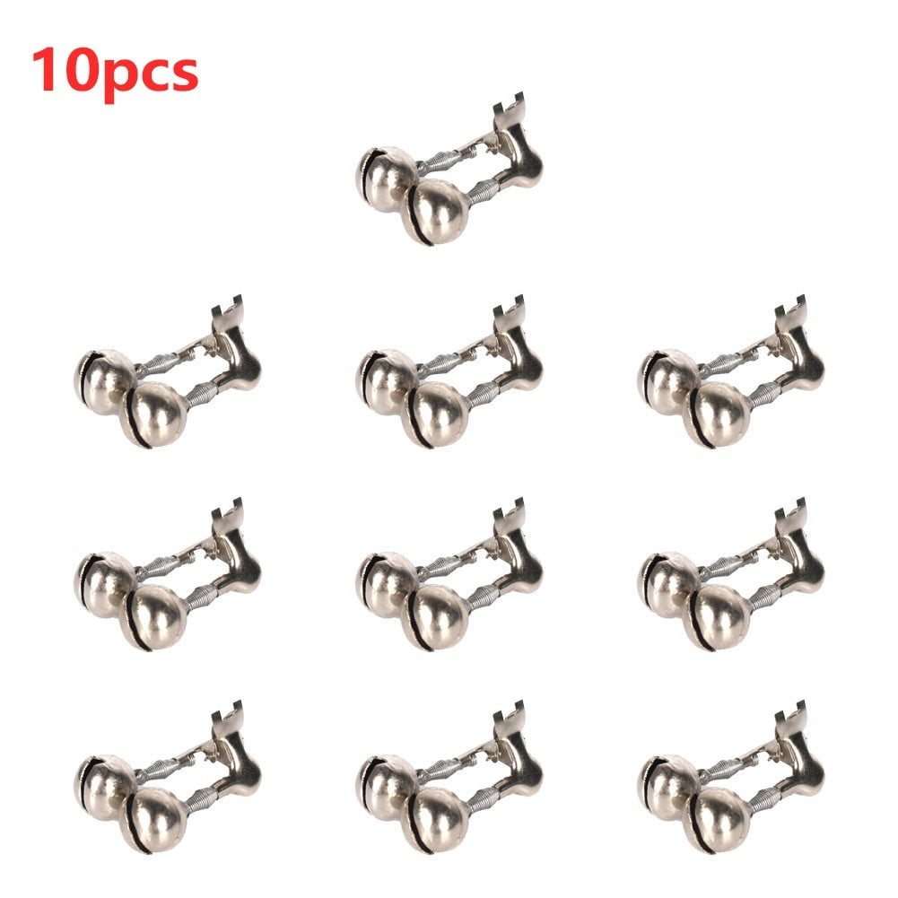 Beisidaer 10Pcs Fishing Bite Alarms Fishing Rod Bell Rod Clamp Tip Clip ...