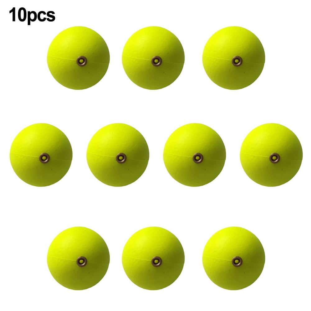 Beisidaer 10Pcs Fishing Floating Bobbers Buoyancy Balls Drift Ball Foam ...