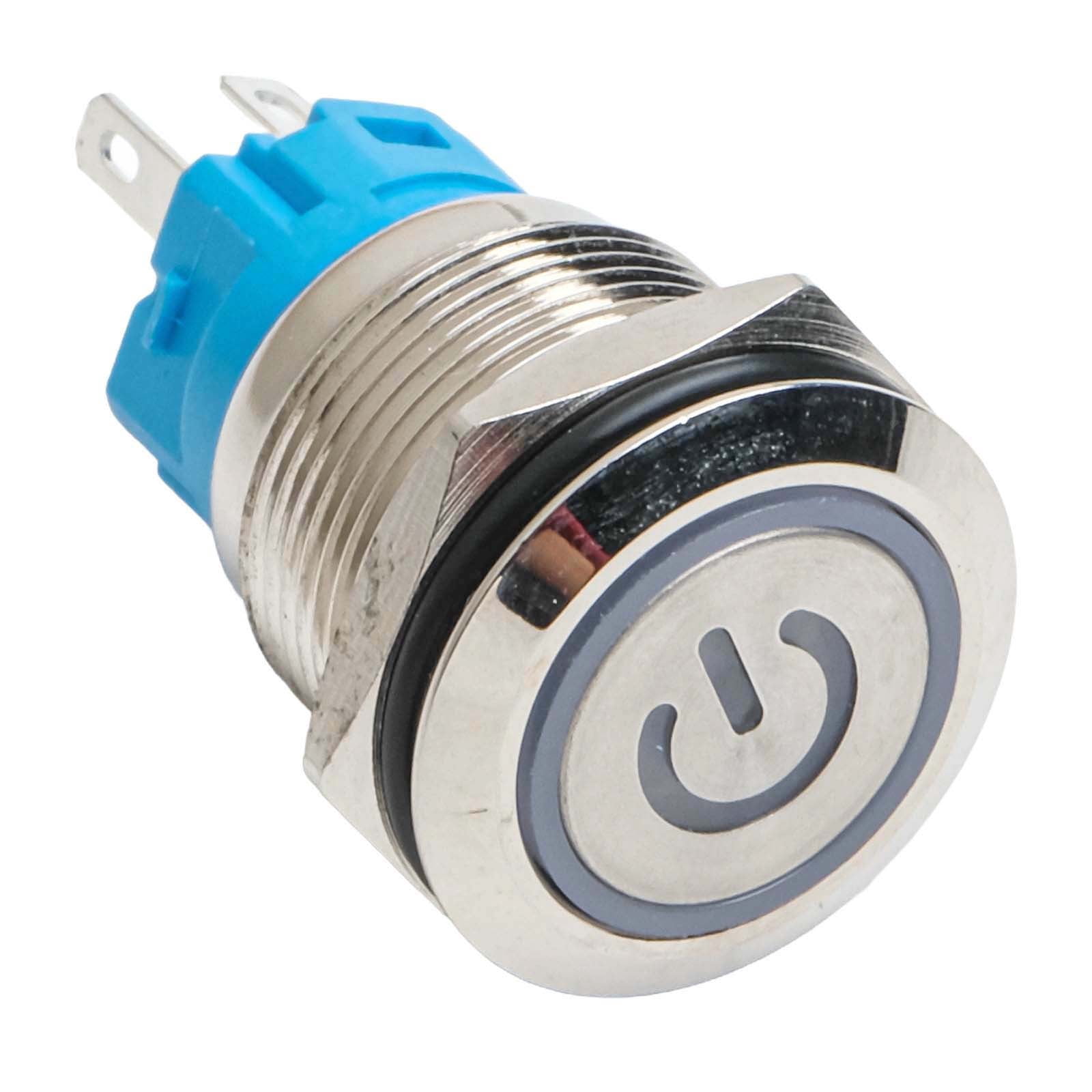 Beisidaer 19Mm Metal Push Button Switch With Power Led 12-24V Momentary ...