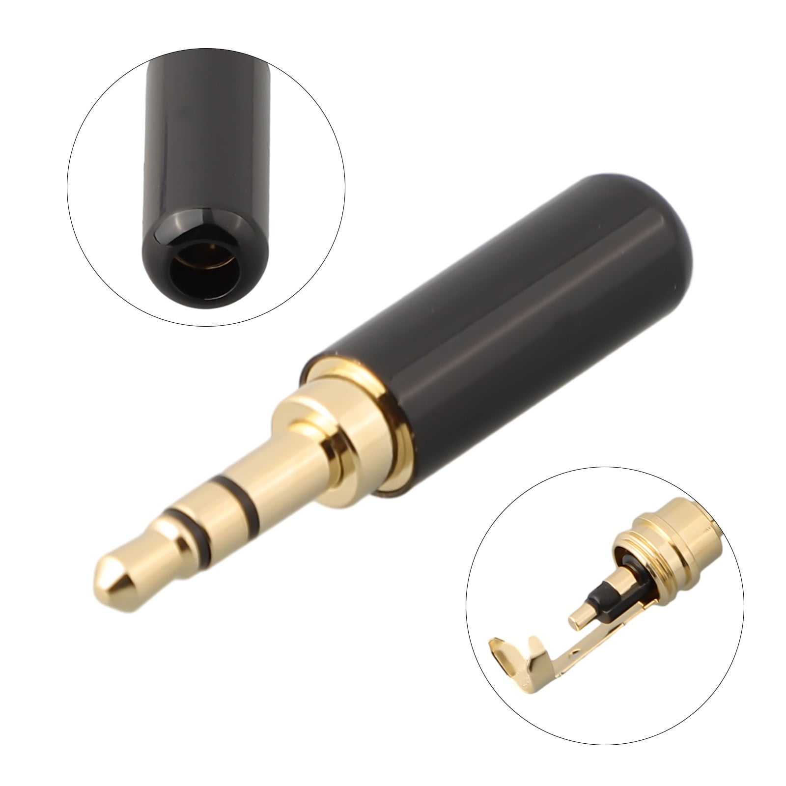 Beisidaer 1Pcs 3.5Mm Audio Connector 3 Poles Headphone J Ack Male Plug ...