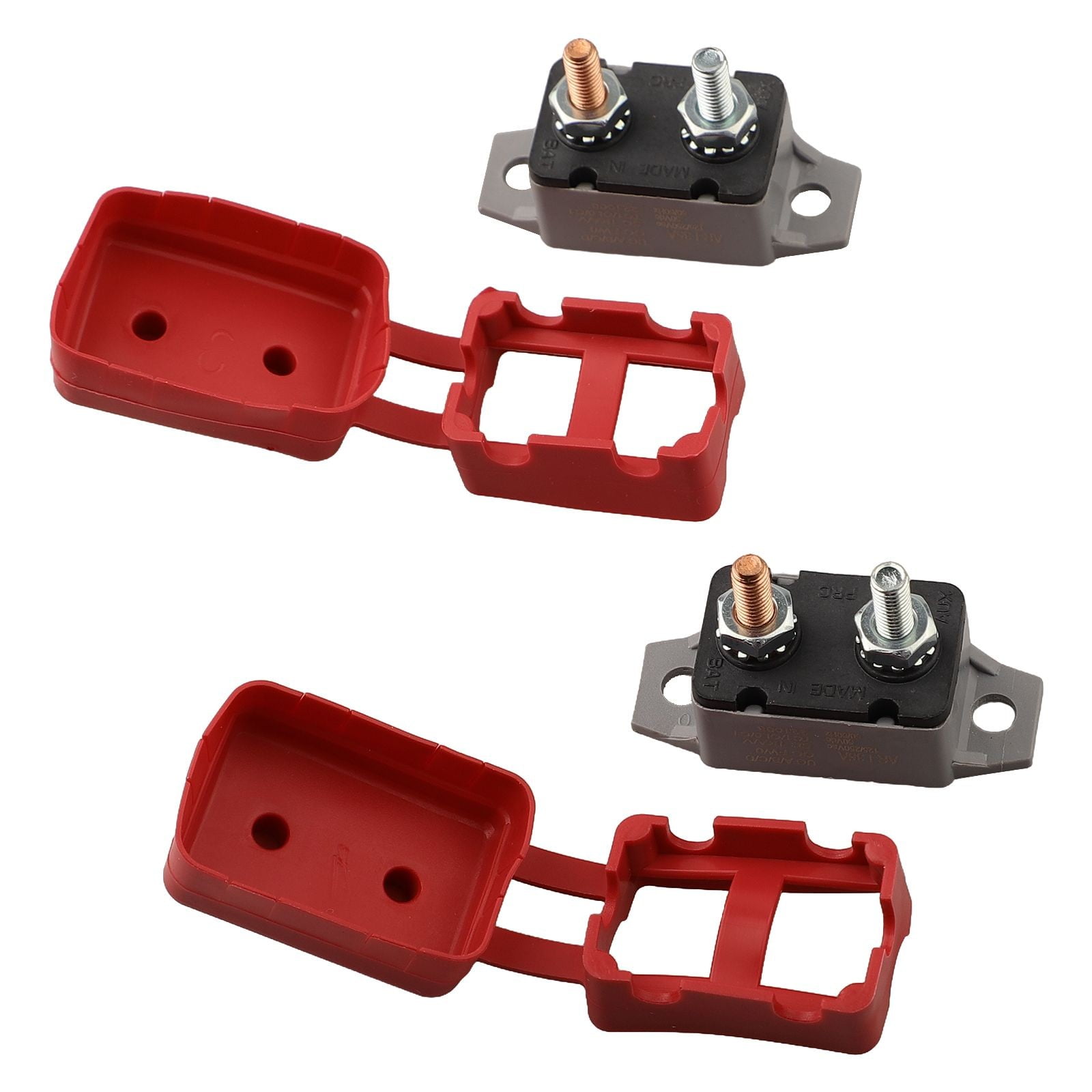 Beisidaer 2 Pack 12V 24V Automatic Reset Circuit Breakers With Mounting ...