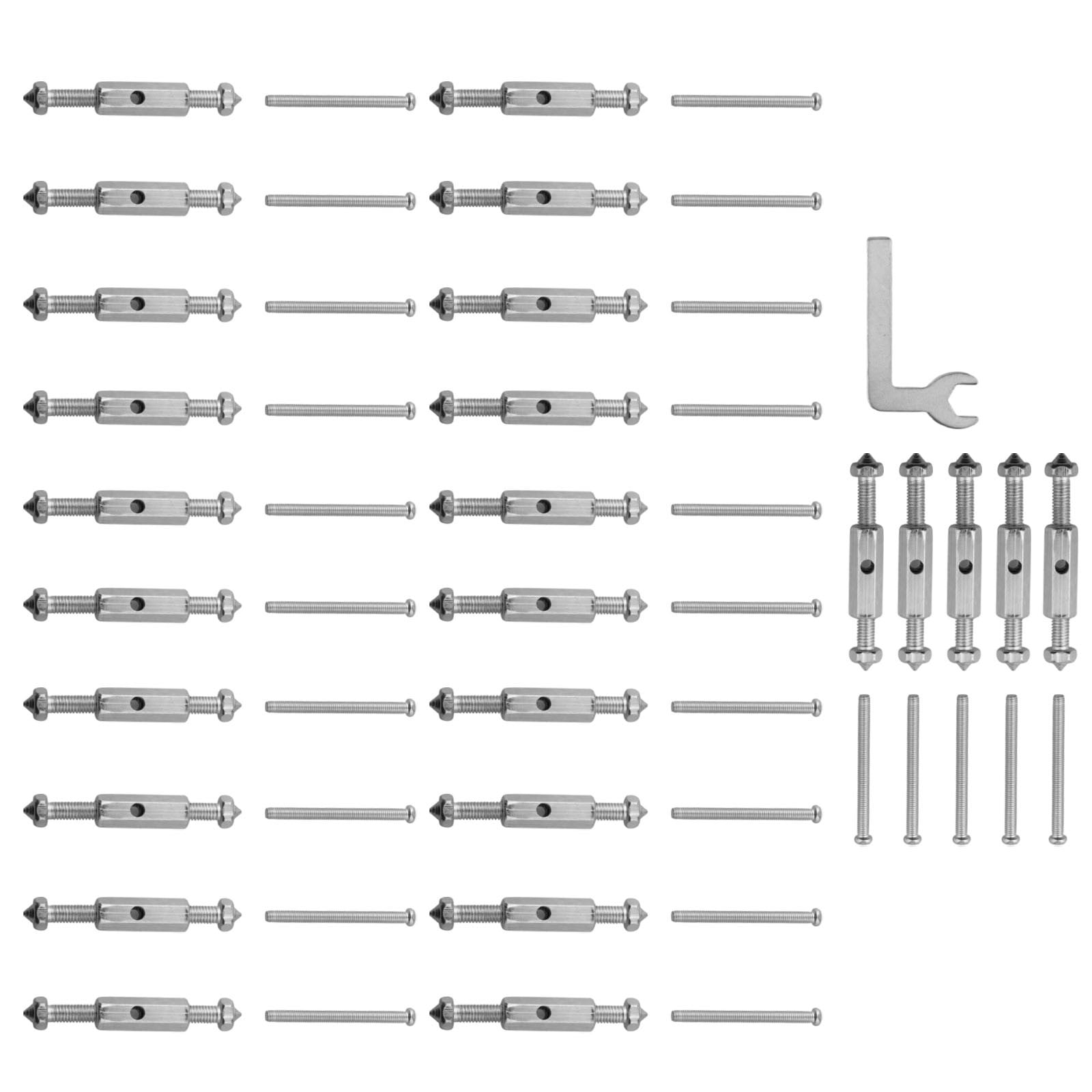 Beisidaer 25X Metal Insulated Box Screw Support Rod Kit 86 Type Switch ...