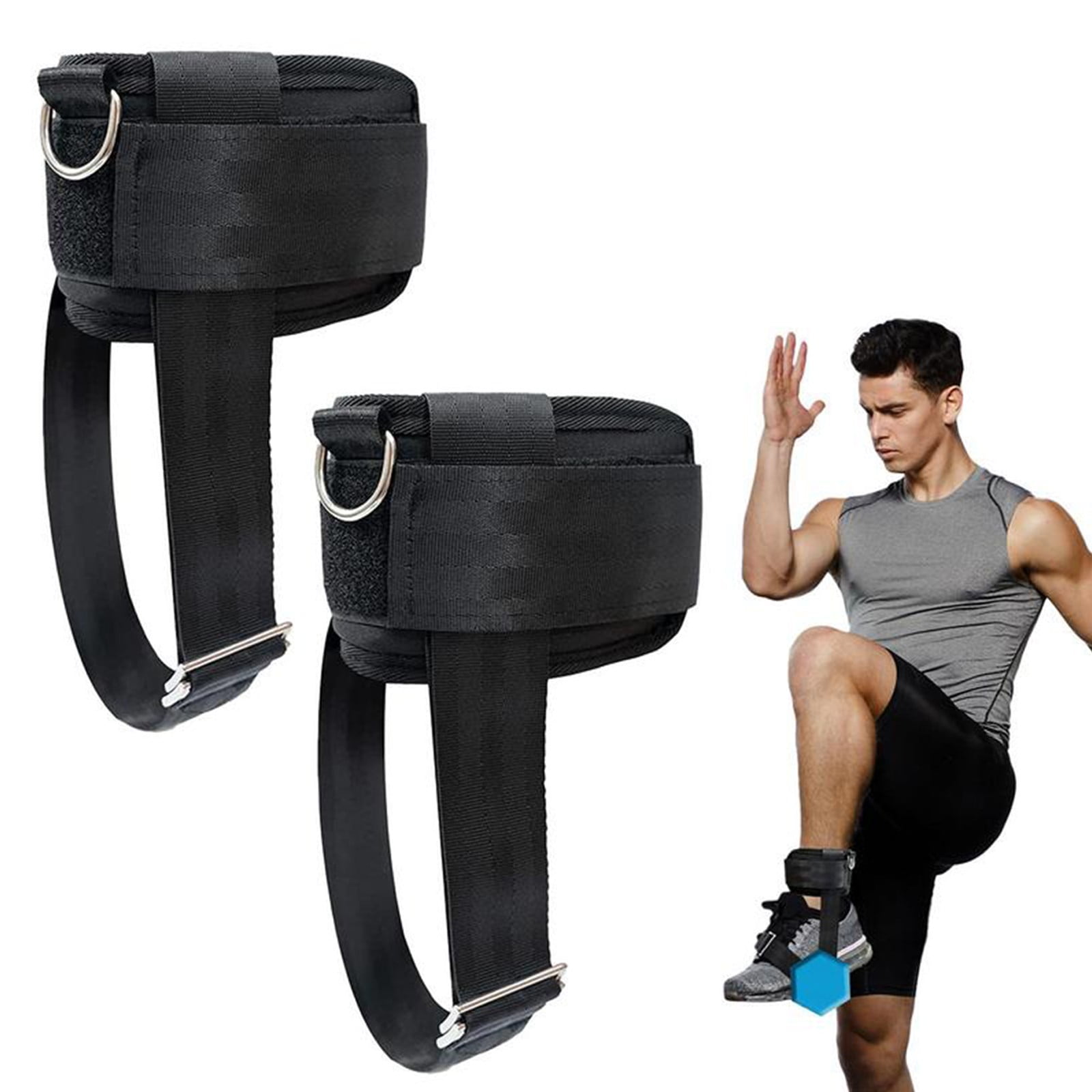 Beisidaer 2pcs Adjustable Ankle Weights Ankle Straps for Lower Body ...