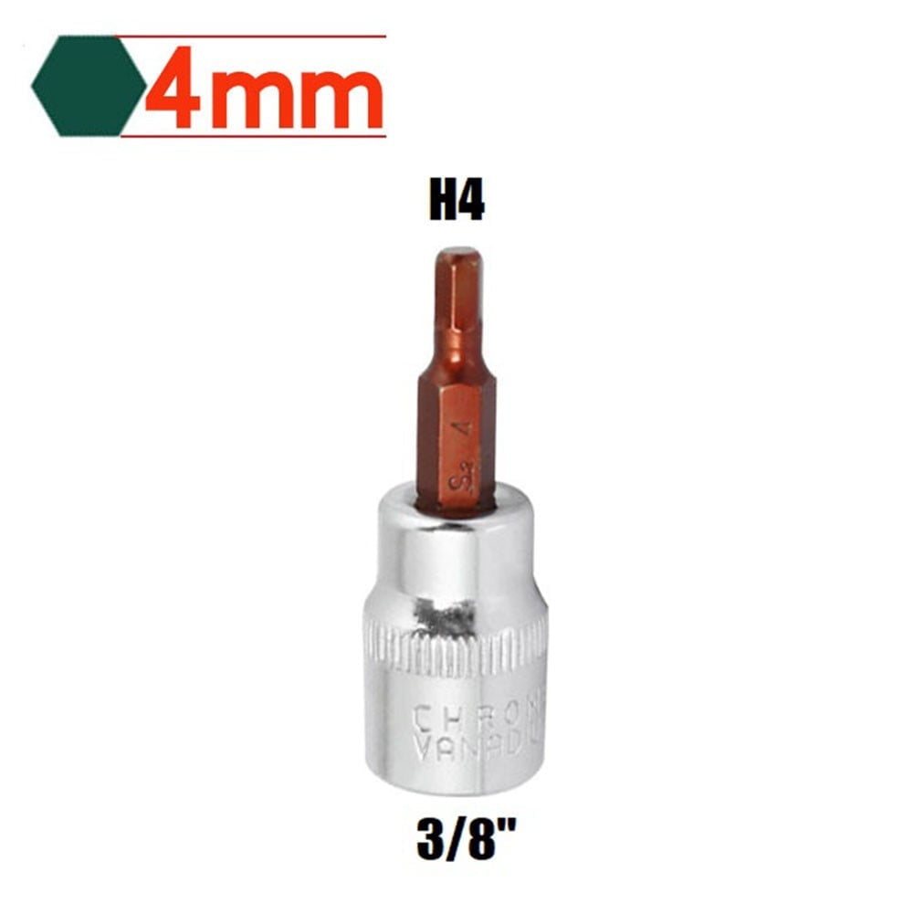 Beisidaer 3/8 Square Drive Socket Wrench Hex Screwdriver Bits H3-10 ...