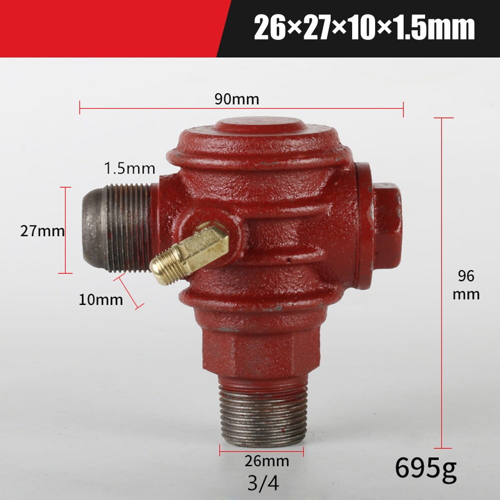 Beisidaer 3 Port Iron Male Thread Check Valve Connector Tool For Air ...
