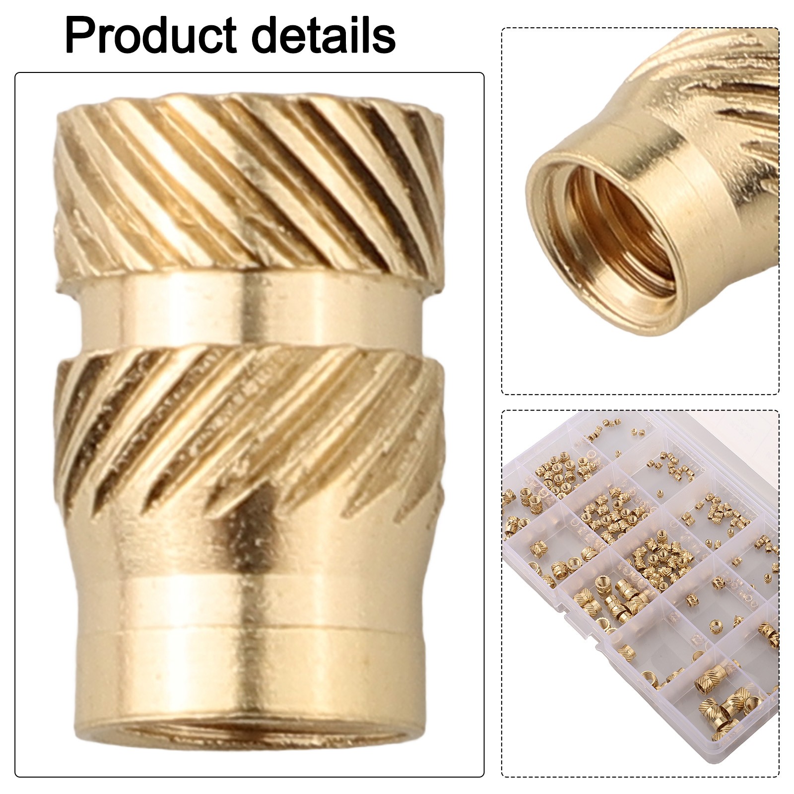 Beisidaer 300 Brass Knurled Threaded Inserts For 3D Printer Insert Nuts ...
