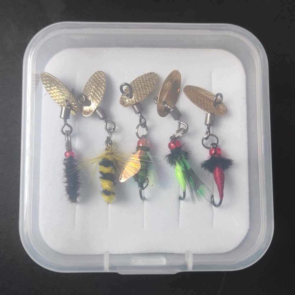 Beisidaer 5X Fly Hook Flies Insect Lures Bait Sequins Hook For Trout ...