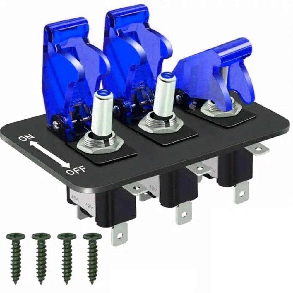 Beisidaer Metal Red Led Rocker Ignition Switch Panel Circuit Breaker ...