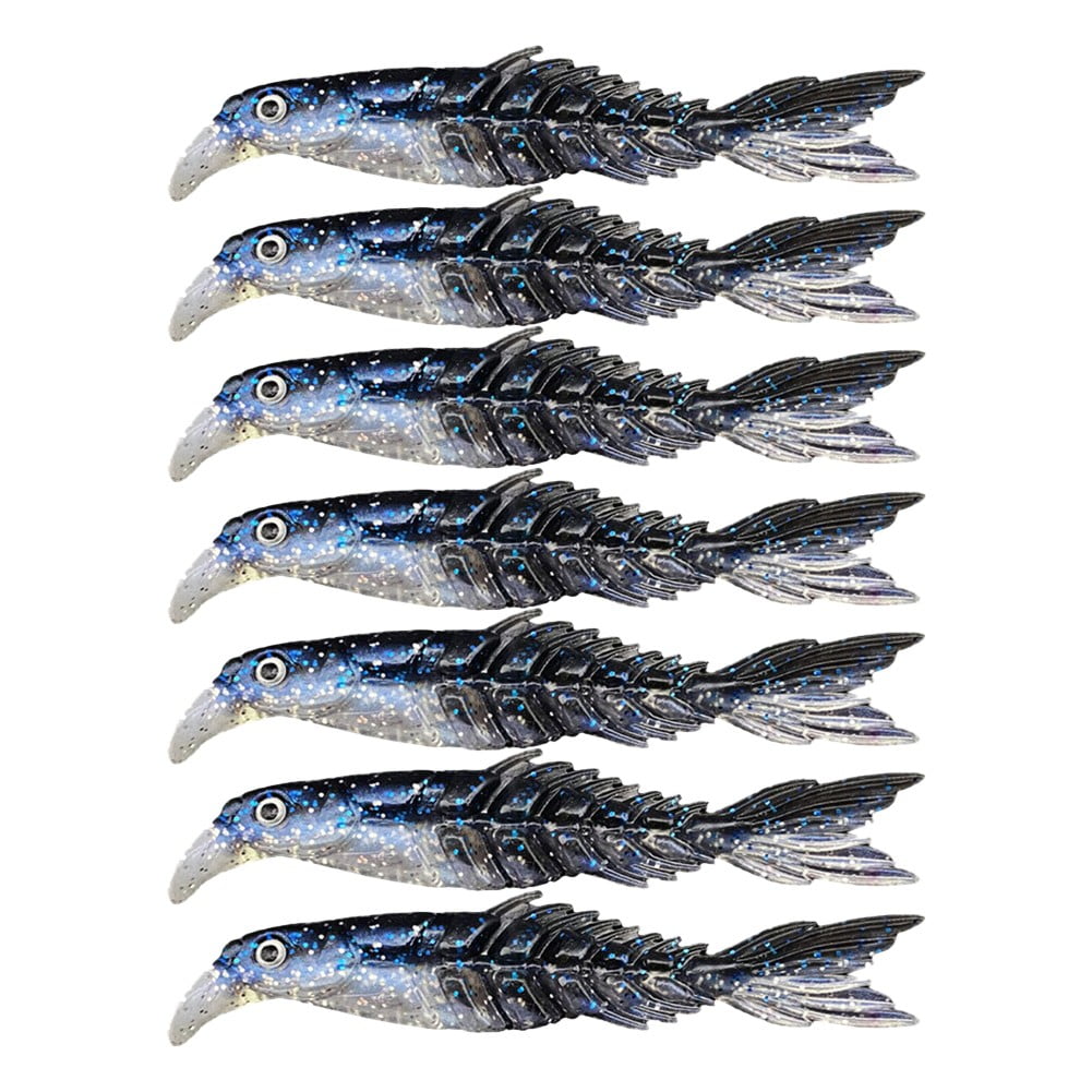 Beisidaer Perch Pike Fishing Bait Soft Double Color Multi Join Bone ...