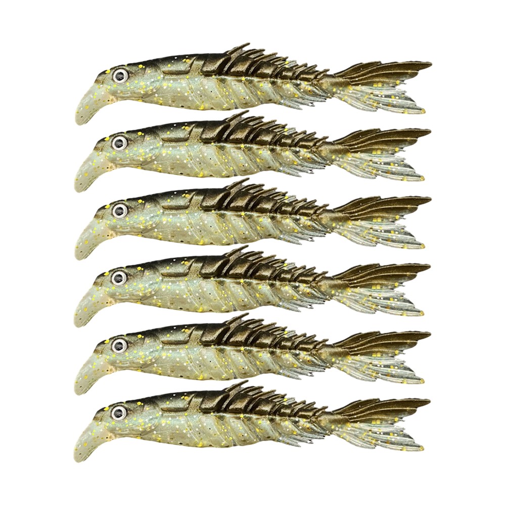 Beisidaer Perch Pike fishing bait soft Double Color Multi Join Bone ...