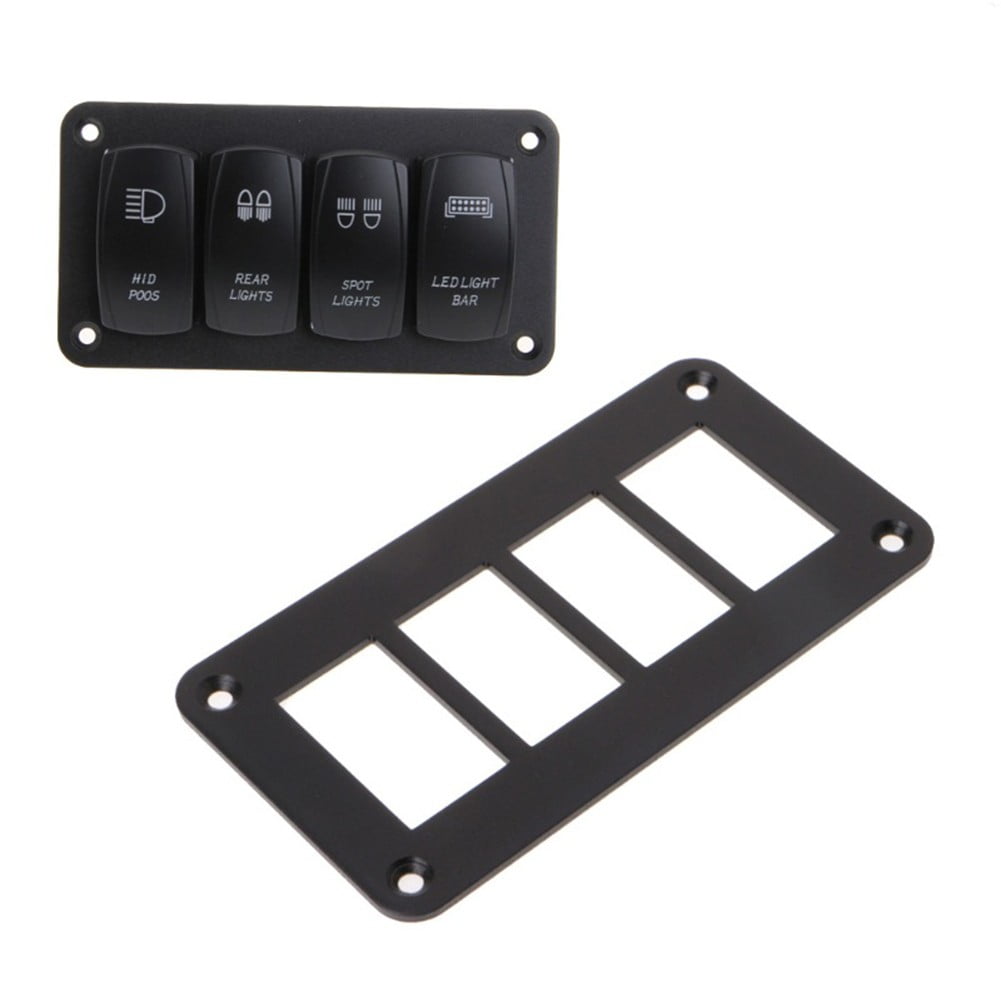 Beisidaer Rocker Switch Panel Housing Black Aluminium Switches Shell Bracket 2Way-5Way - Walmart.com