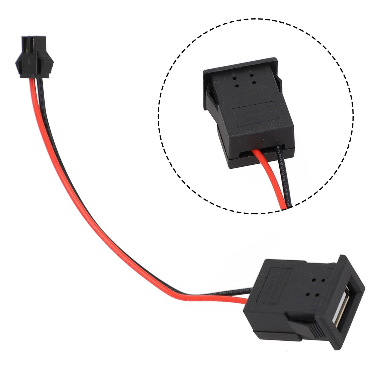 Beisidaer USB Female Power USB Charging Port Connector with Cable ...