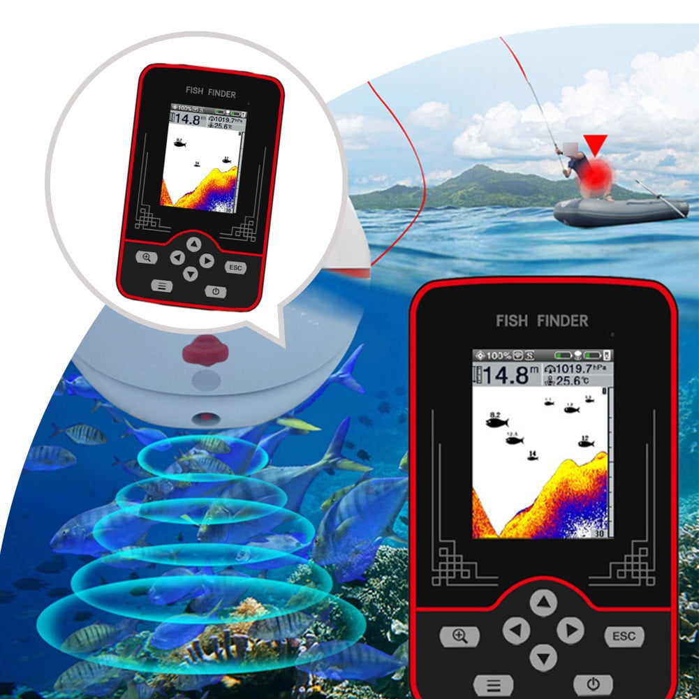 Beisidaer Wireless Sonar High Definition Fish Finder 60M For Echo ...