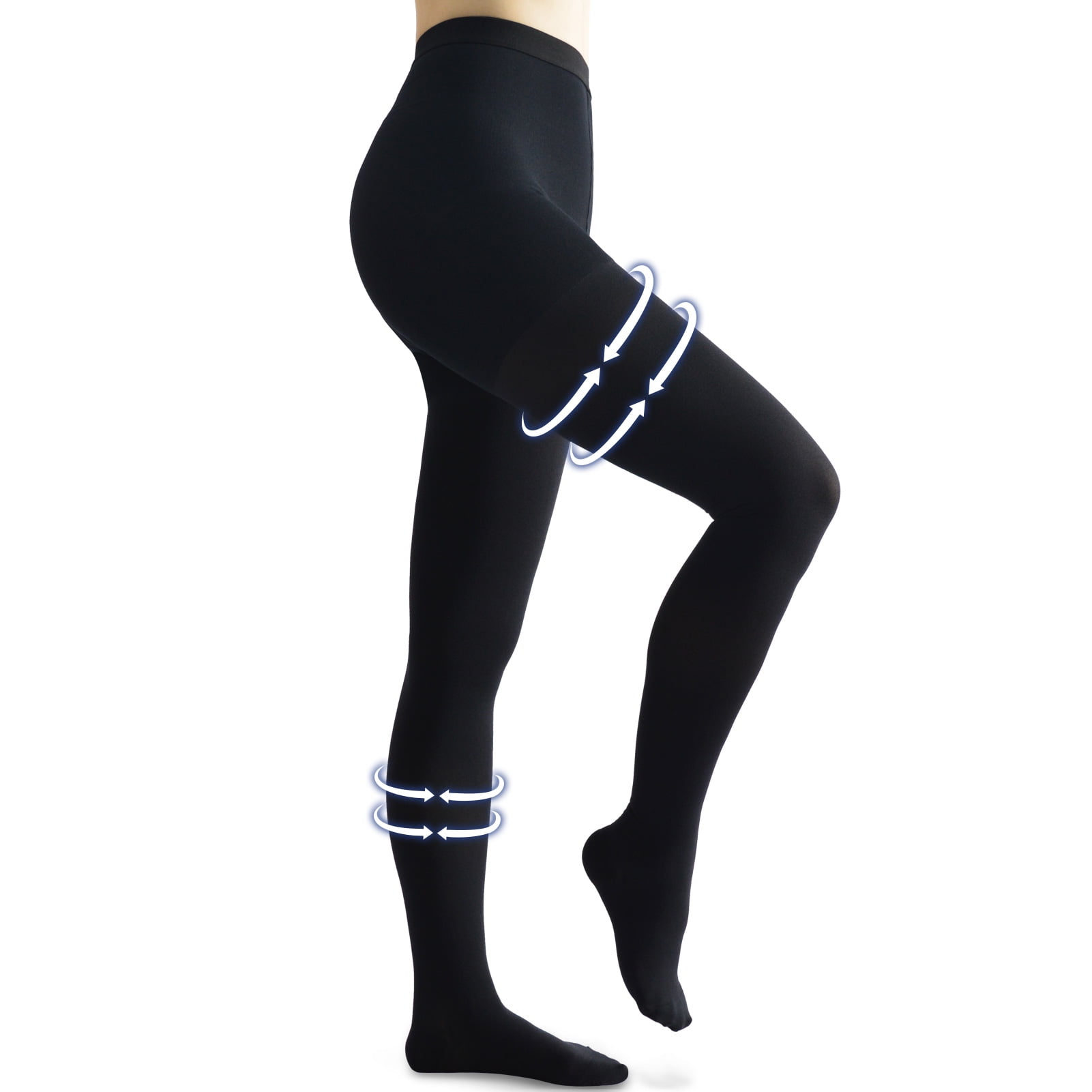 Beister Women's and Men's Medical Compression Pantyhose, Opaque Closed ...