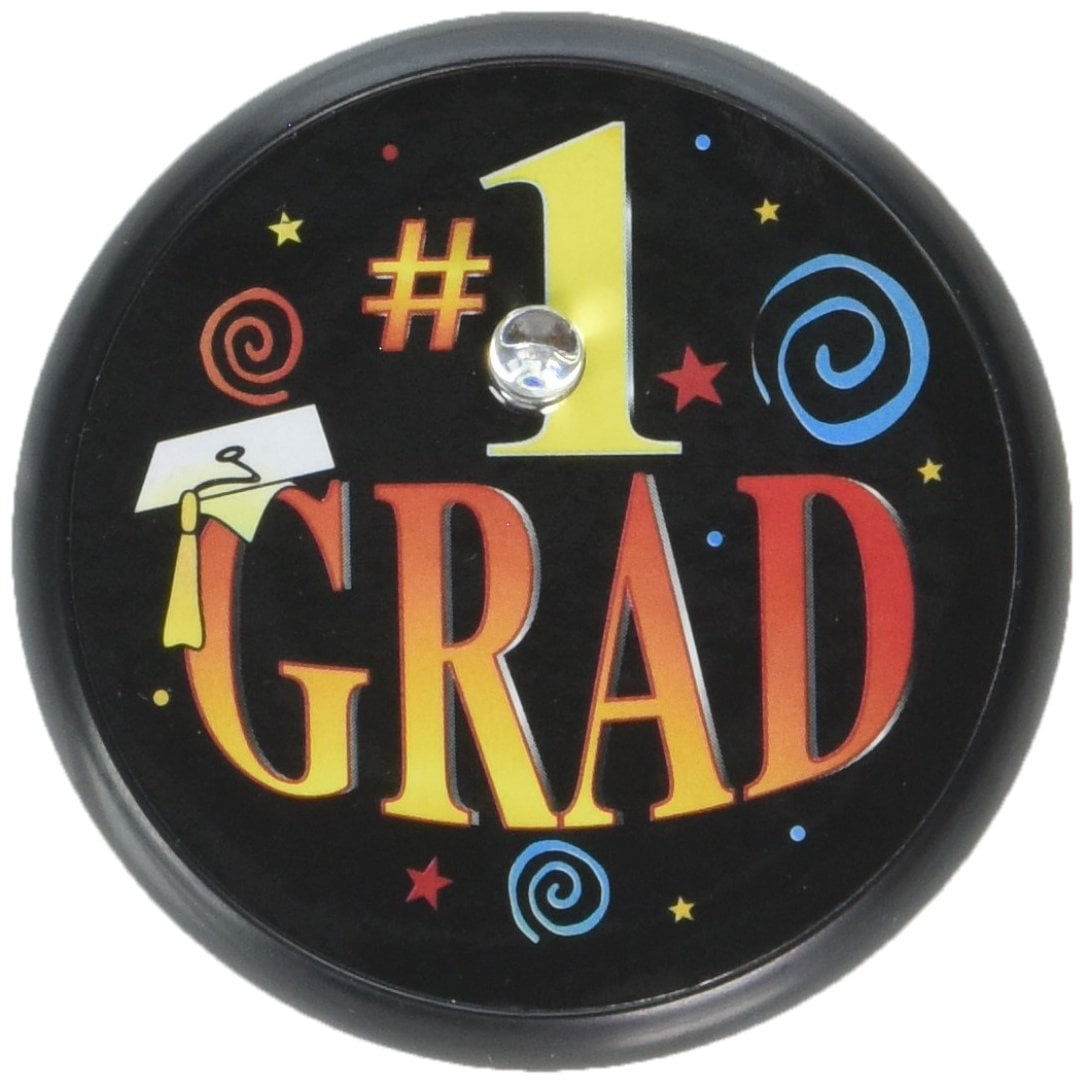 Beistle # 1 Grad Graduation Light-Up Plastic Blinking Button ...