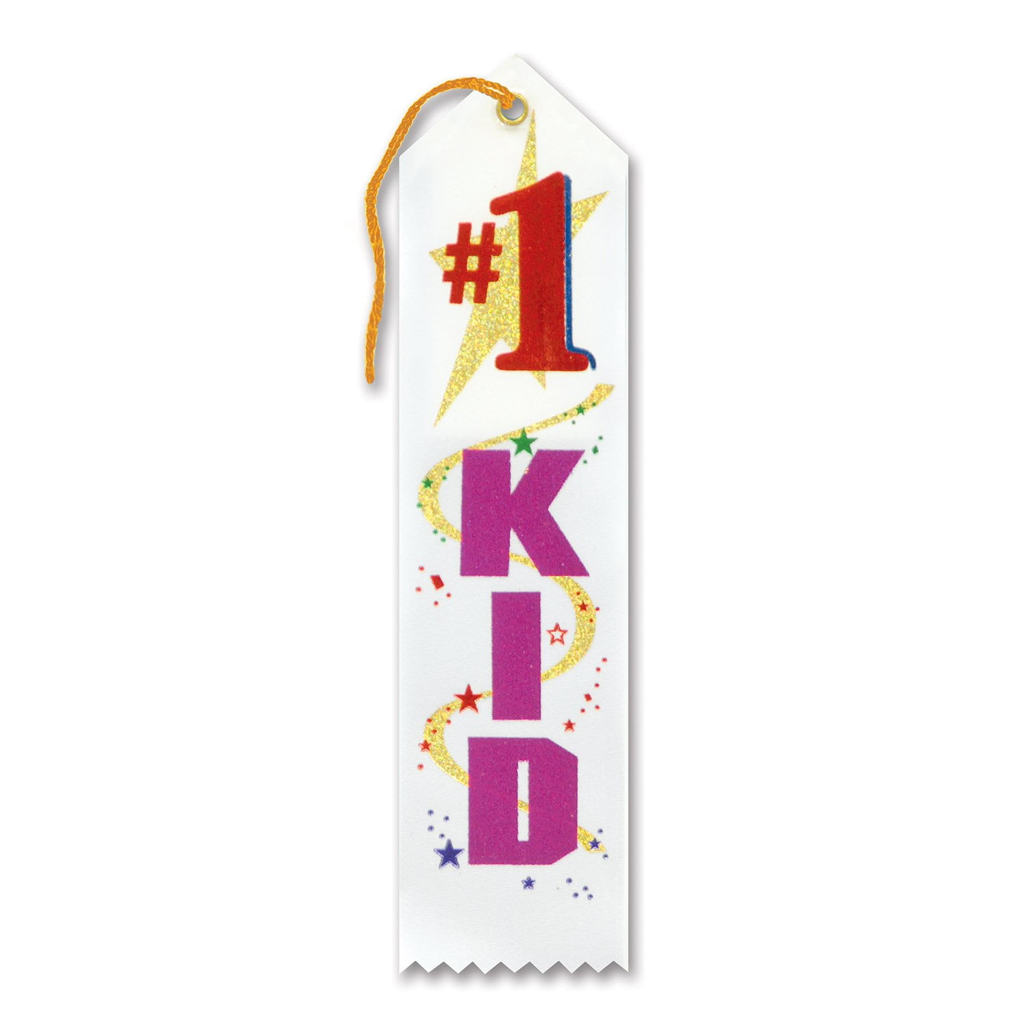 Beistle "#1" Kid Ribbon Award, Multicolor - 1pack - Walmart.com