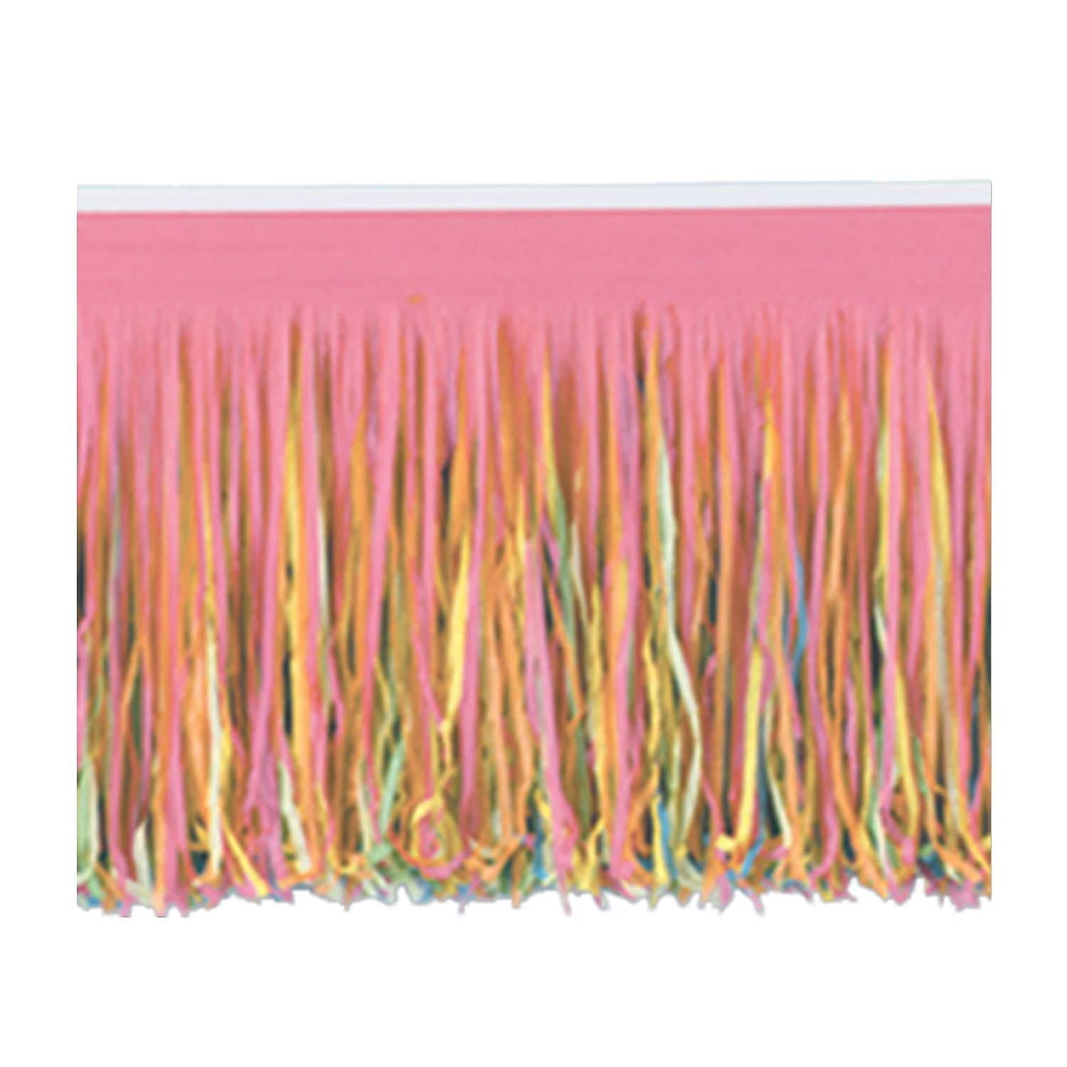 Beistle 15" x 10' 6-Ply Tissue Fringe Drape Multicolor 2/Pack 55285-MC ...
