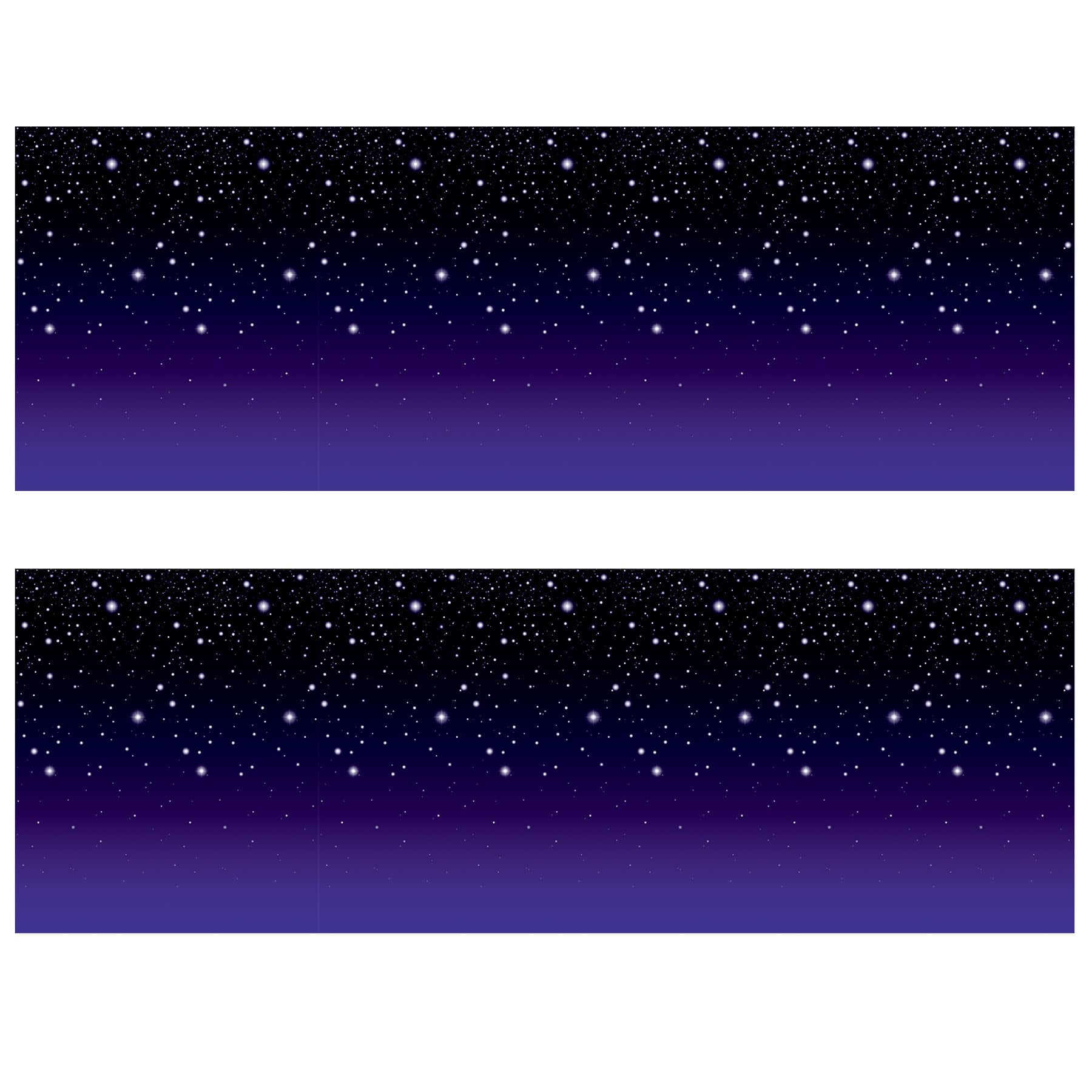 Beistle 2 Piece Starry Sky Wall Backdrops, Photography Backgrounds ...