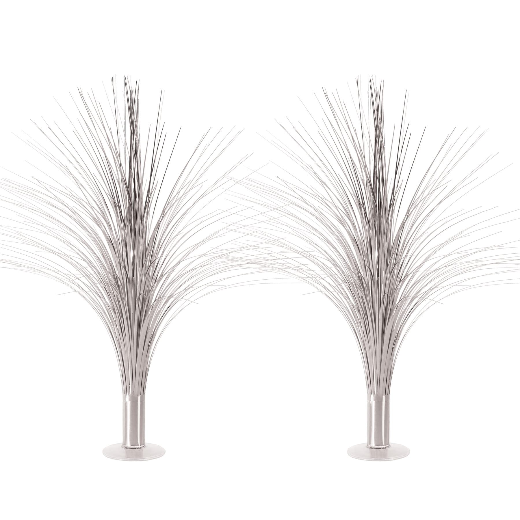 Beistle 2 PieceUMRT Plastic Metallic Silver Spray Centerpieces For ...