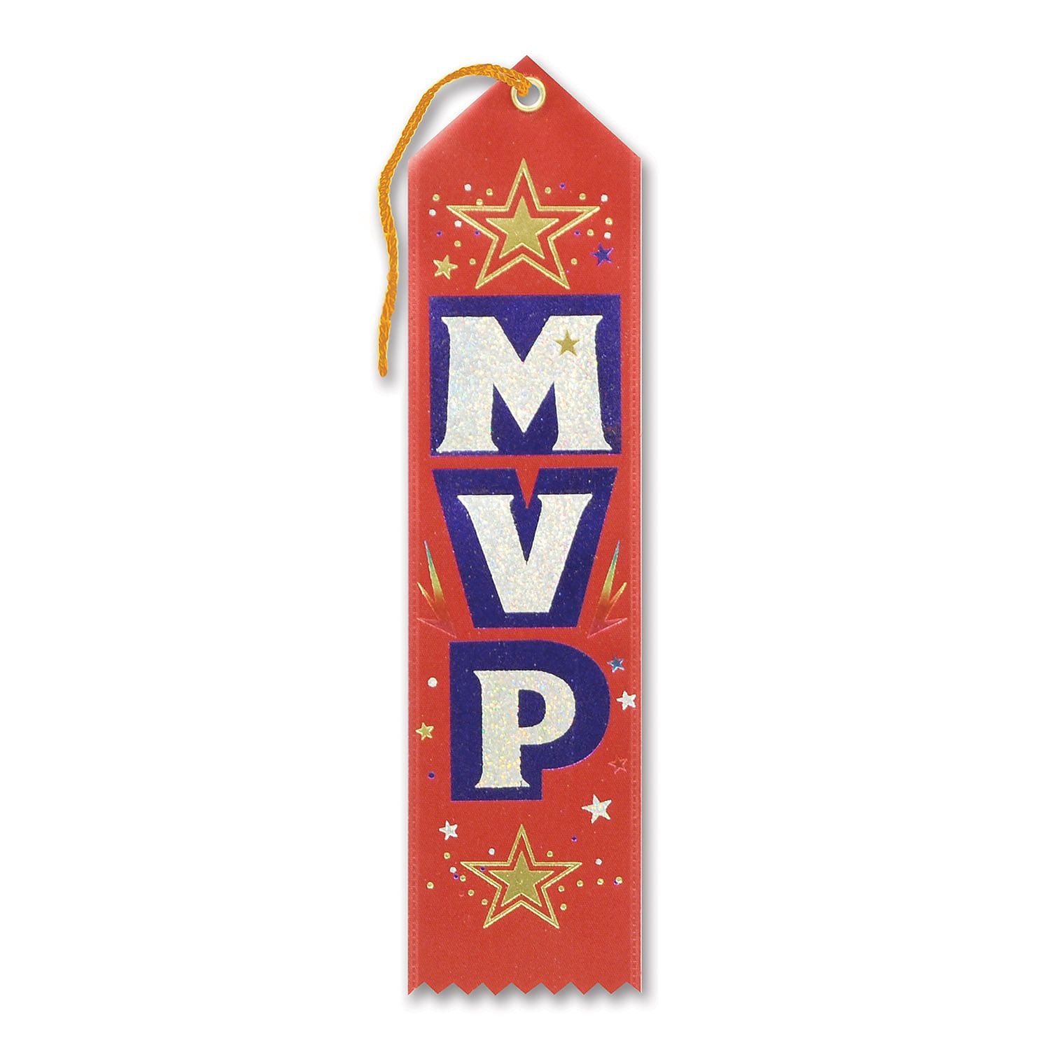 Beistle 2" x 8" MVP Award Ribbon; 9/Pack AR148 - Walmart.com