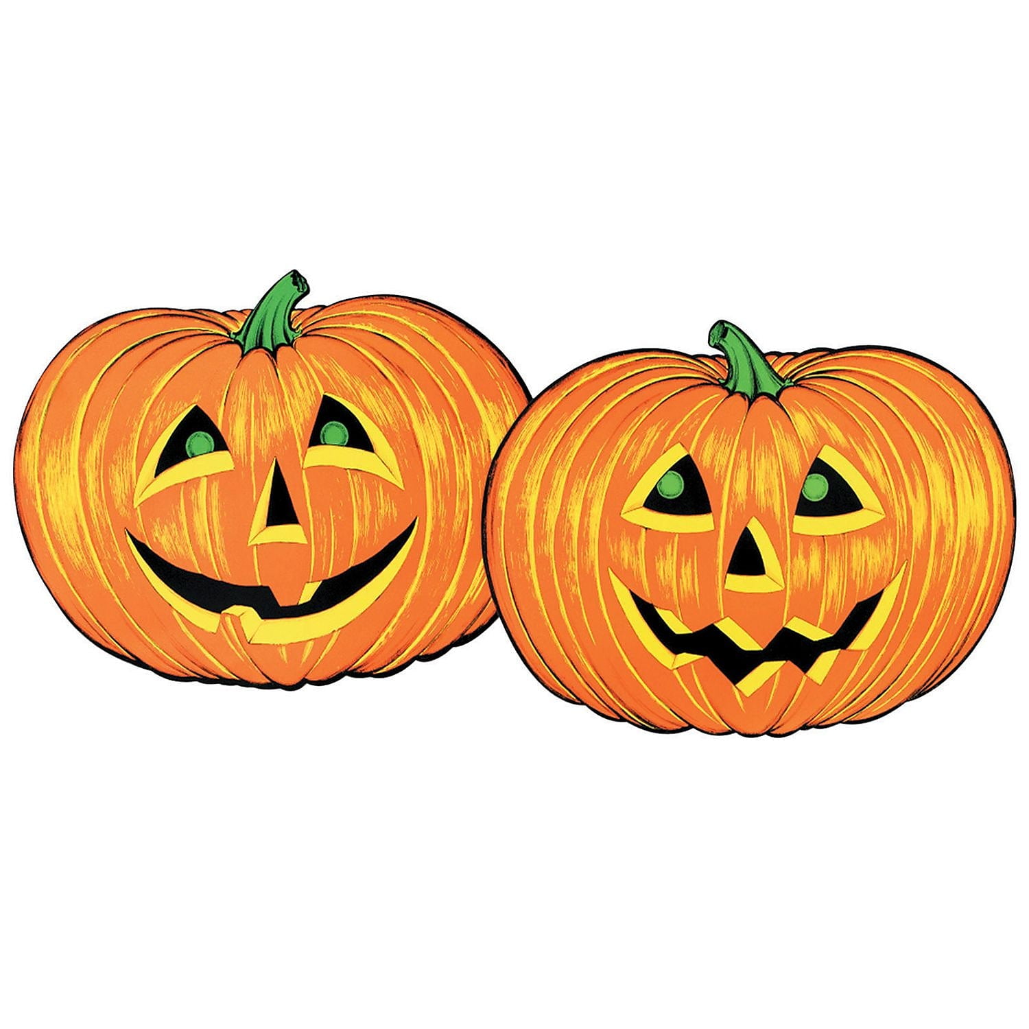 Beistle 25" Jack-O Lantern Faces Cutouts 4/Pack 01224 - Walmart.com