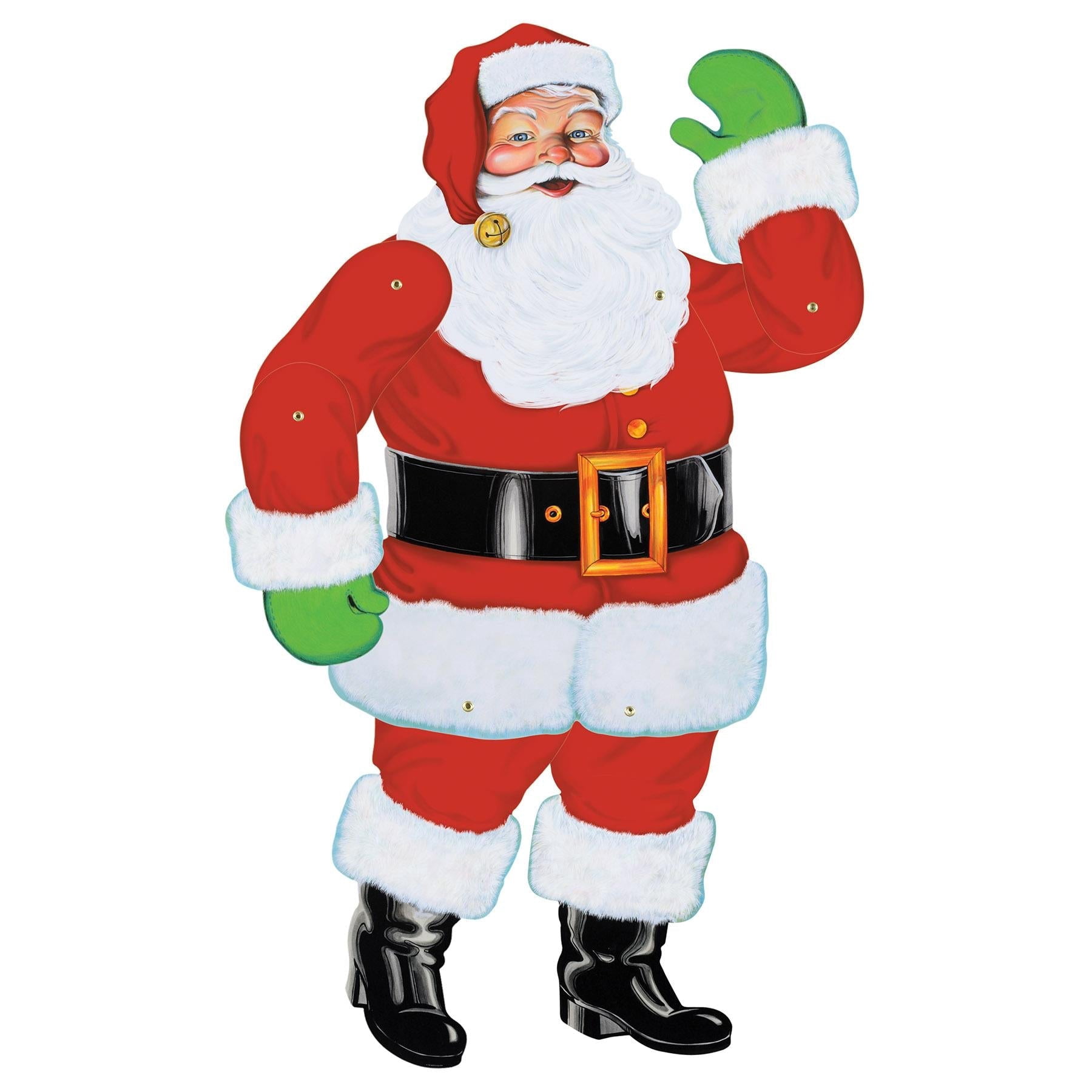 Beistle 29" Christmas Jointed Santa Decoration (Case of 12) - Walmart.com