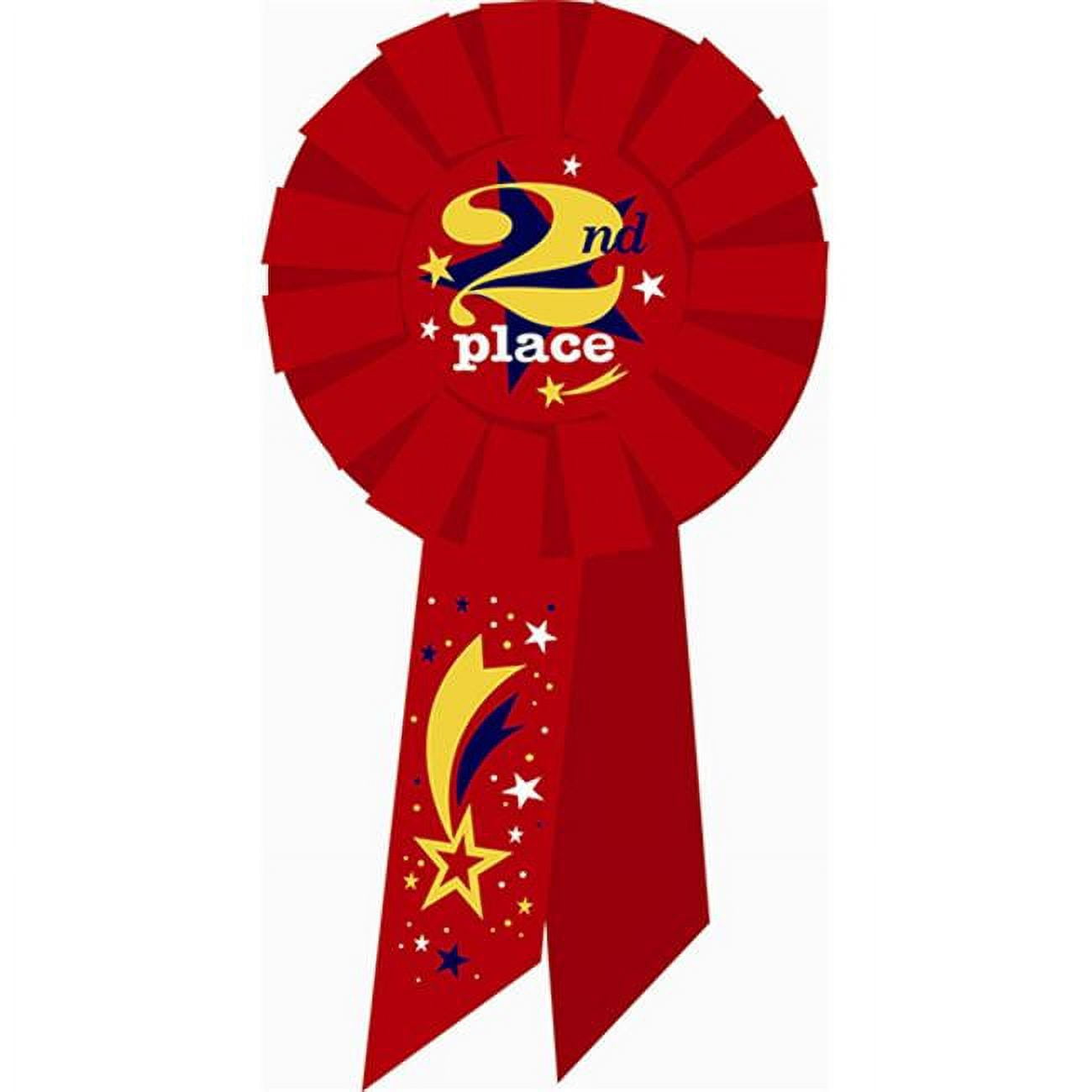 Beistle 3 1/4" x 6 1/2" 2nd Place Rosette Red 3/Pack RS046 - Walmart.com