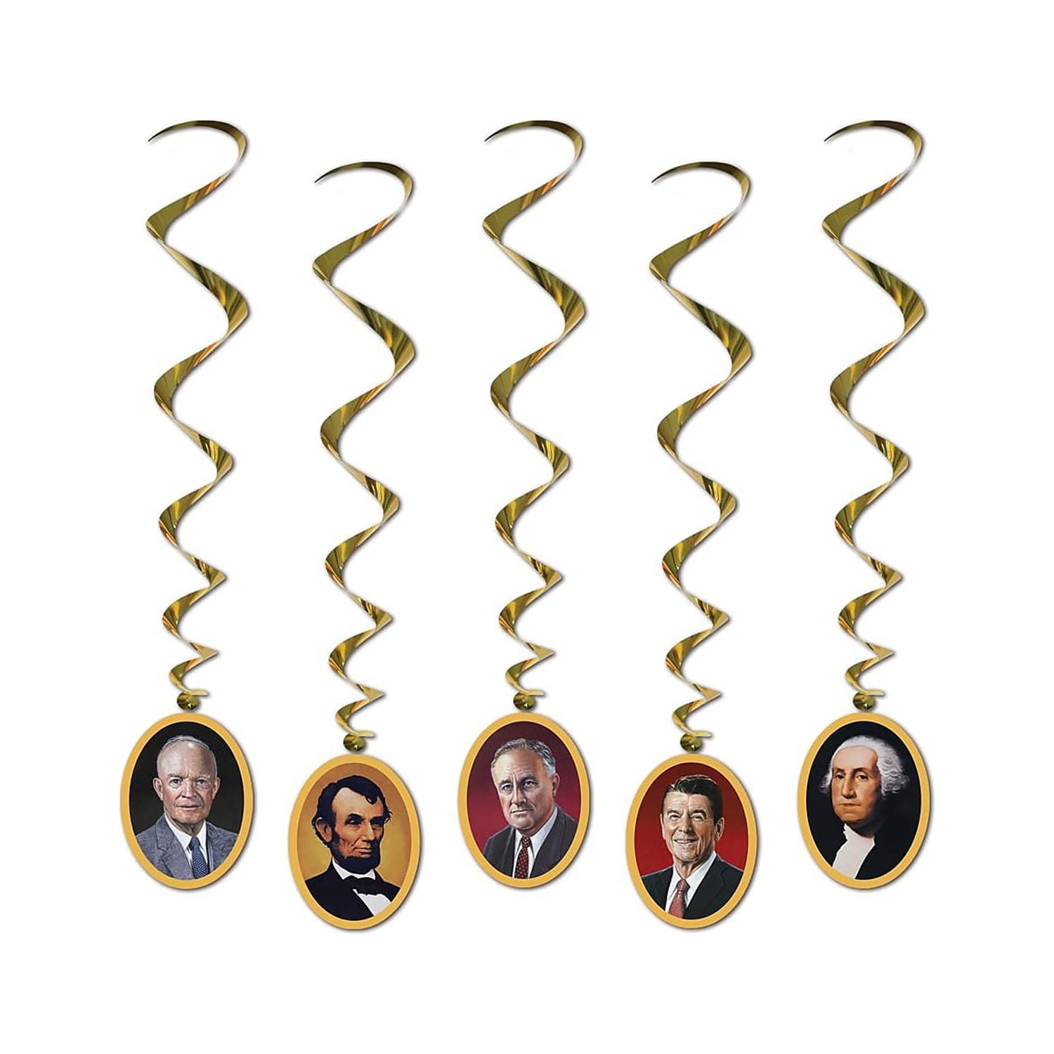 Beistle 3' 2" American President Whirls; 15/Pack 57616 - Walmart.com