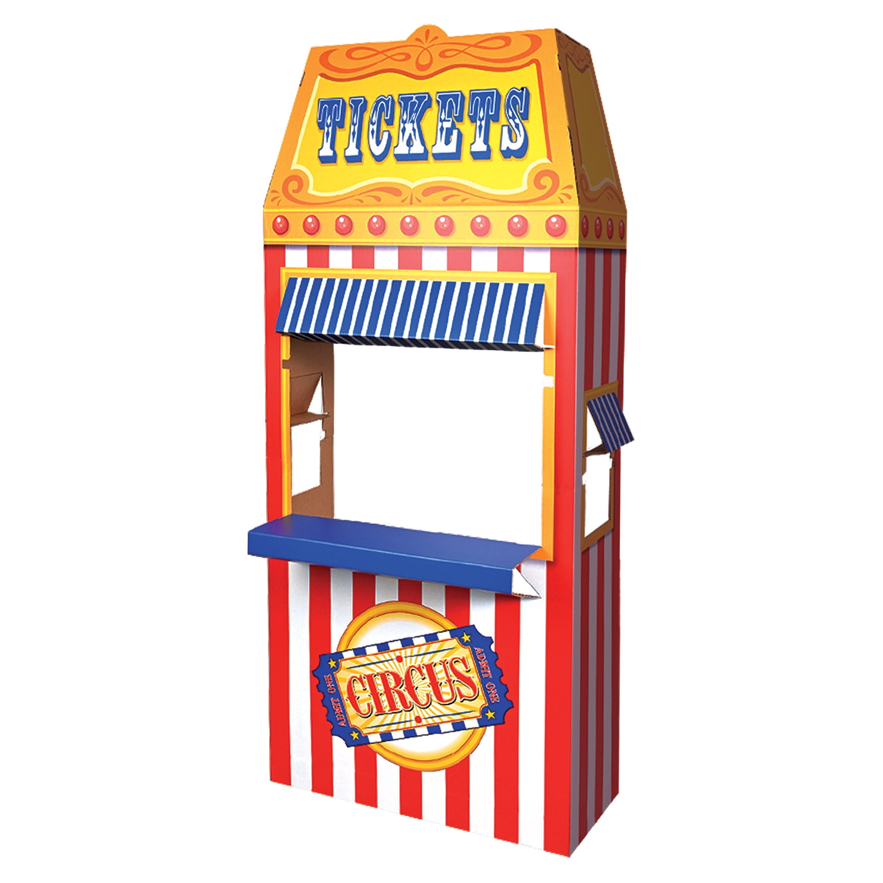 Beistle - 3-D Circus Ticket Booth Prop - 6' ¾" x 35¼" - Pack of 4 ...