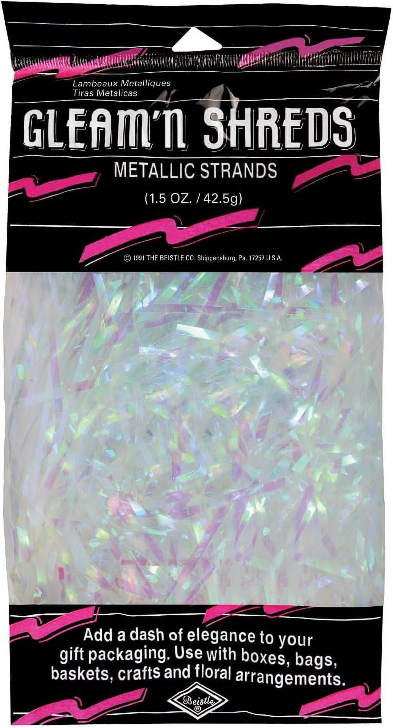 Beistle 3 Ounces Plastic Opalescent Strands-Shiny Tinsel for DIY Crafts ...