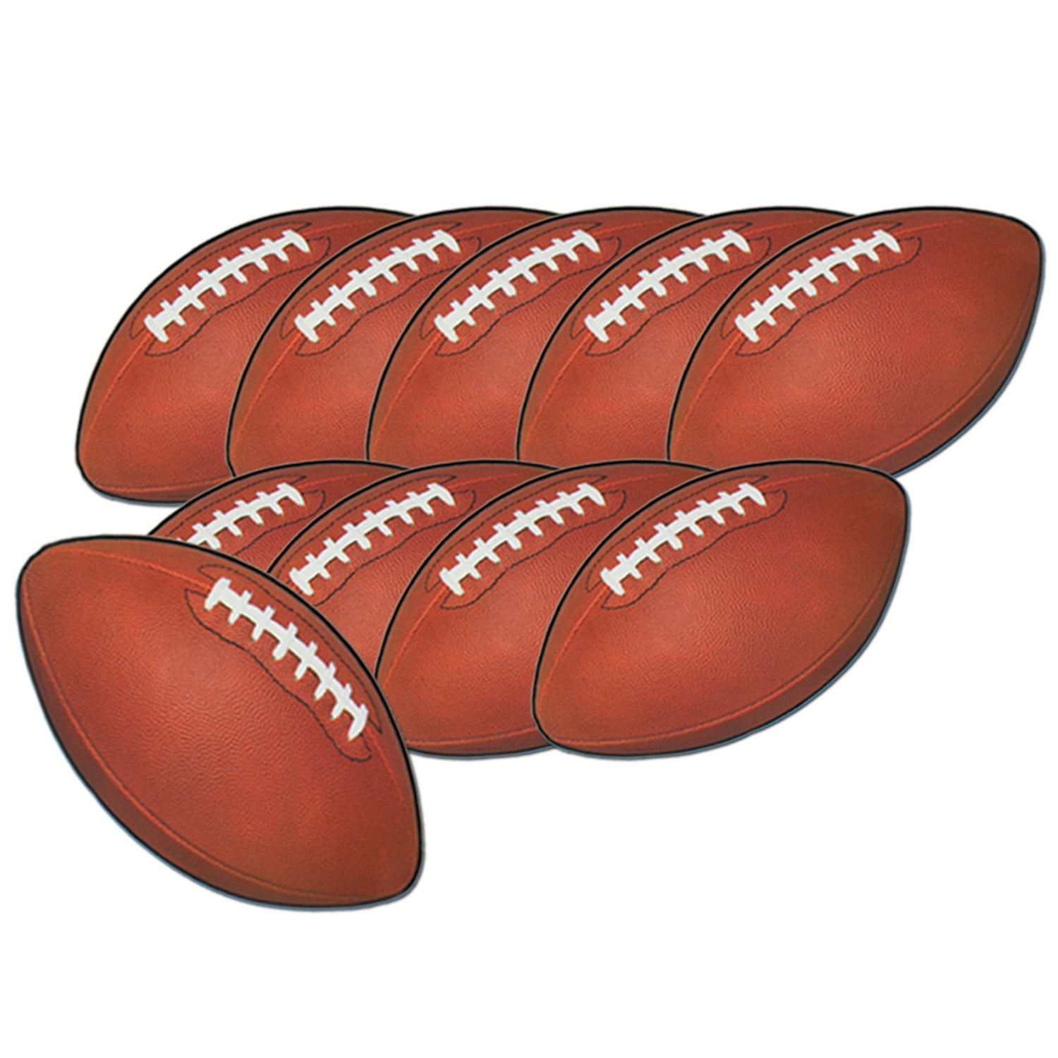 Beistle 4 1/2" Mini Football Cutouts; 70/Pack 57079 - Walmart.com