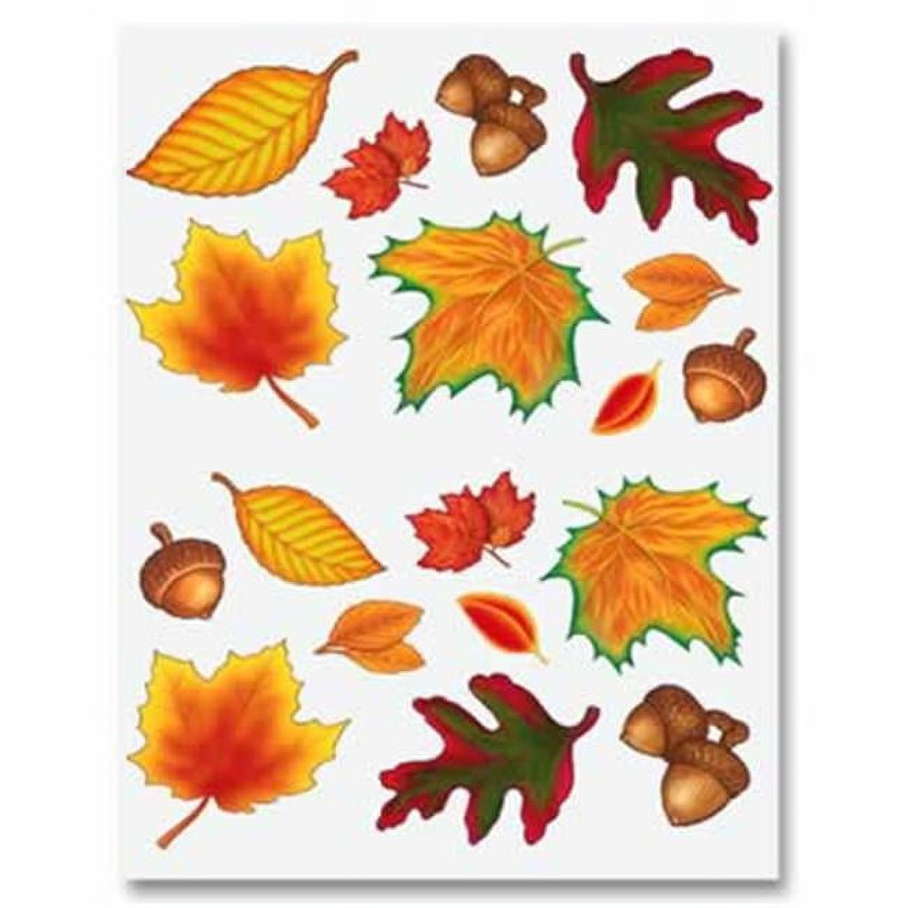 Beistle 4 3 4 X 7 1 2 Fall Leaf Sticker 4 Sheets Pack 28 Packs 94001 beistle-4-3-4-x-7-1-2-fall-leaf-sticker-4-sheets-pack-28-packs-94001