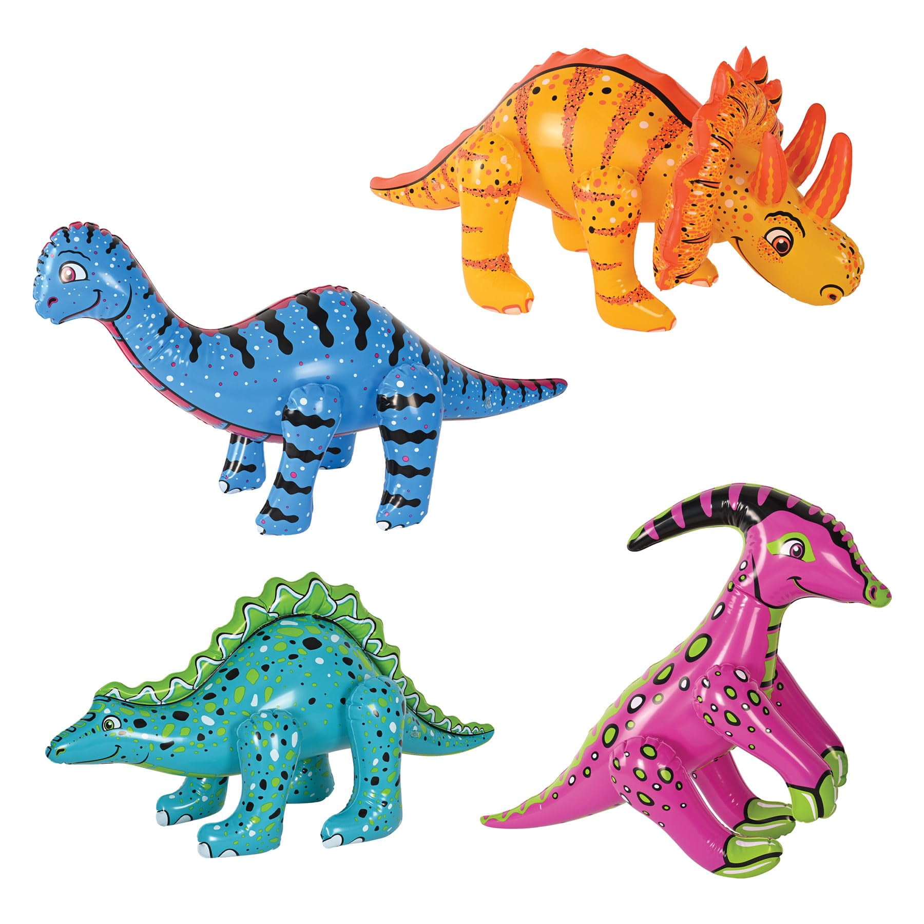 Beistle 4 Piece PriNst Inflatable Dinosaurs (13"-29.5") - Jurassic ...
