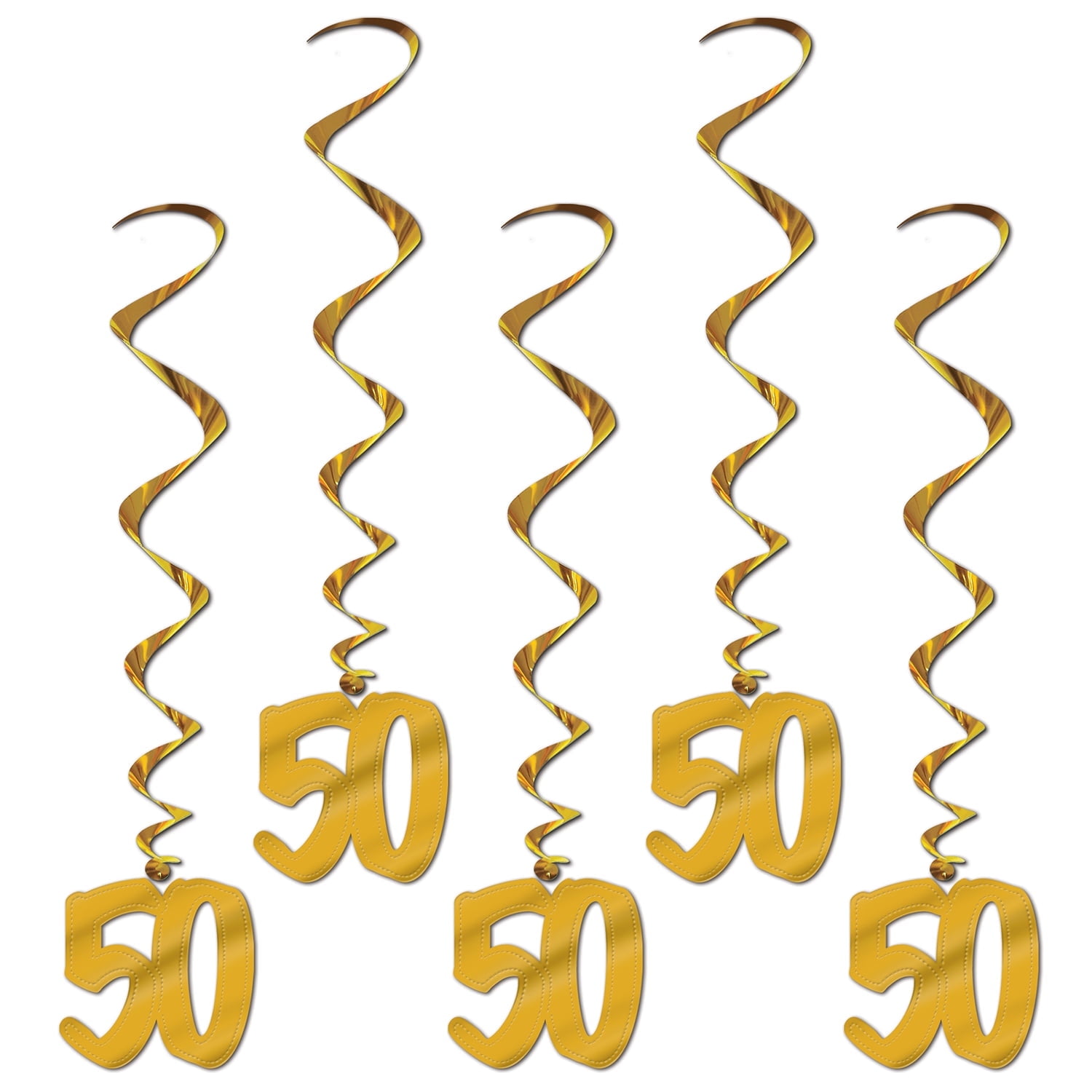 Beistle - "50th" Anniversary Whirls - 3' - Pack of 6 - Walmart.com
