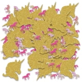 Beistle 53433 Unicorn Deluxe Sparkle Confetti, Gold & Iridescent - Pack ...
