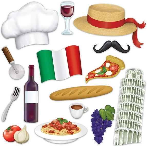 Italian Photo Fun Signs, (Pack of 12) - Walmart.com